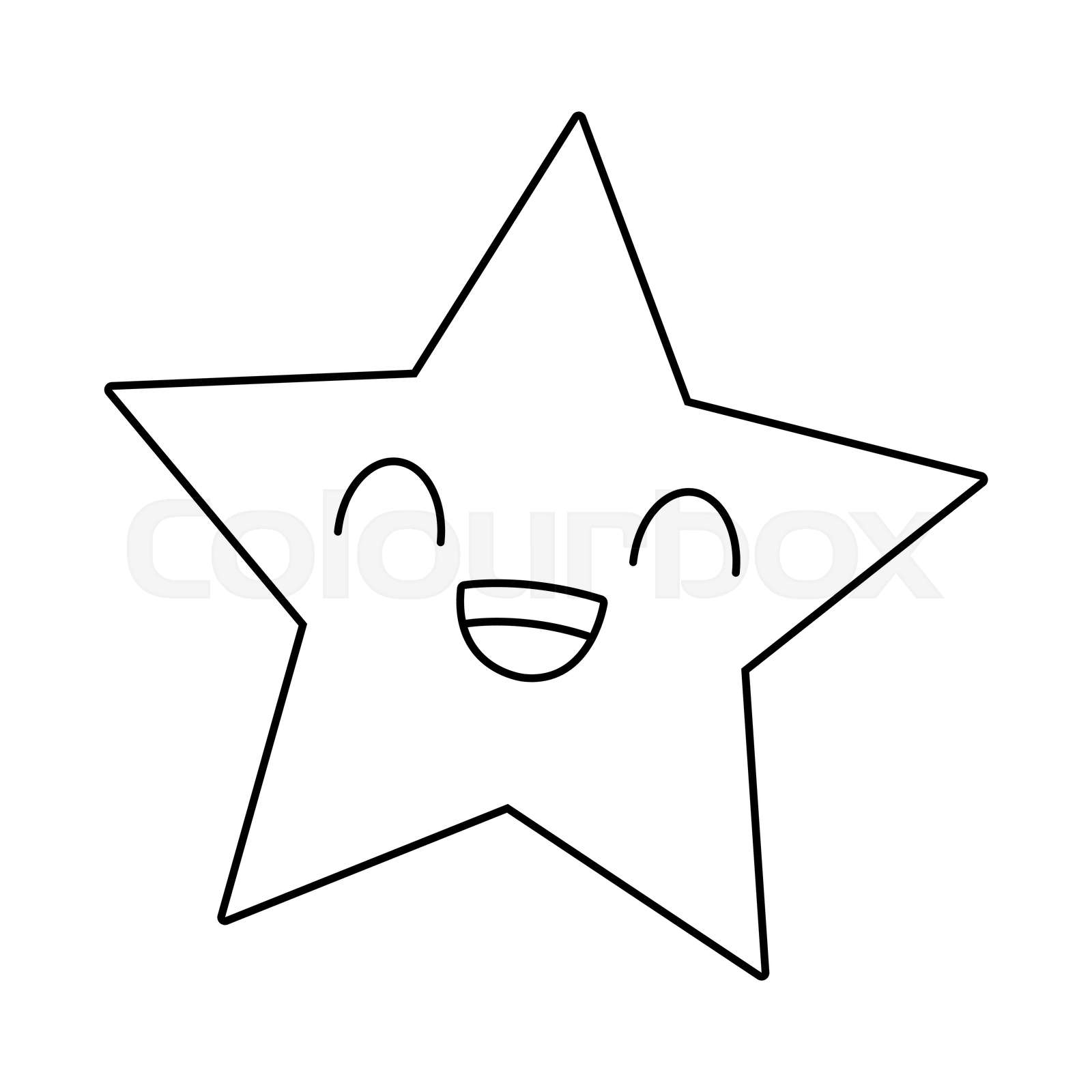 Cute Star Clipart Black And White