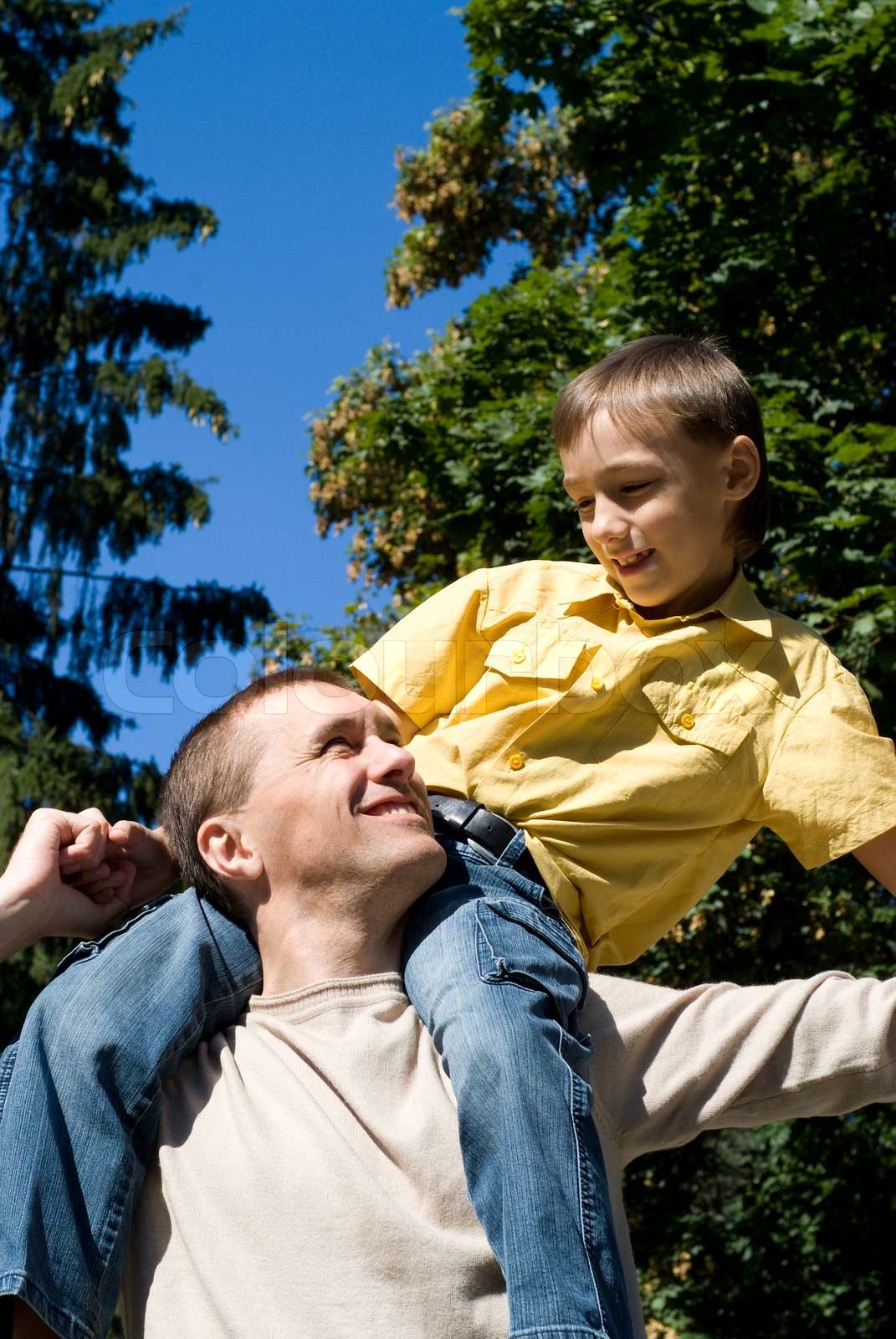 uncle with son | Stock image | Colourbox