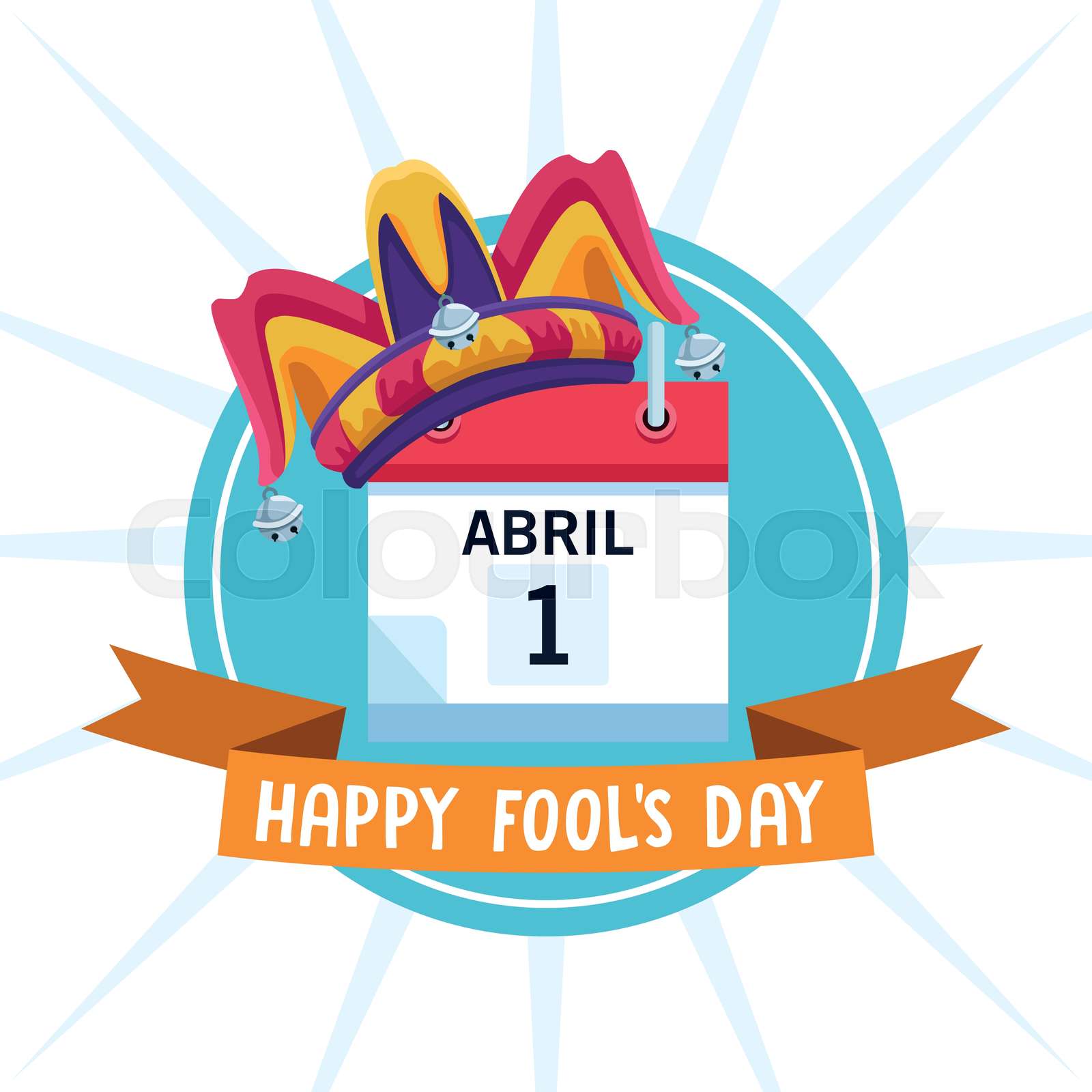 Happy fools day | Stock vector | Colourbox