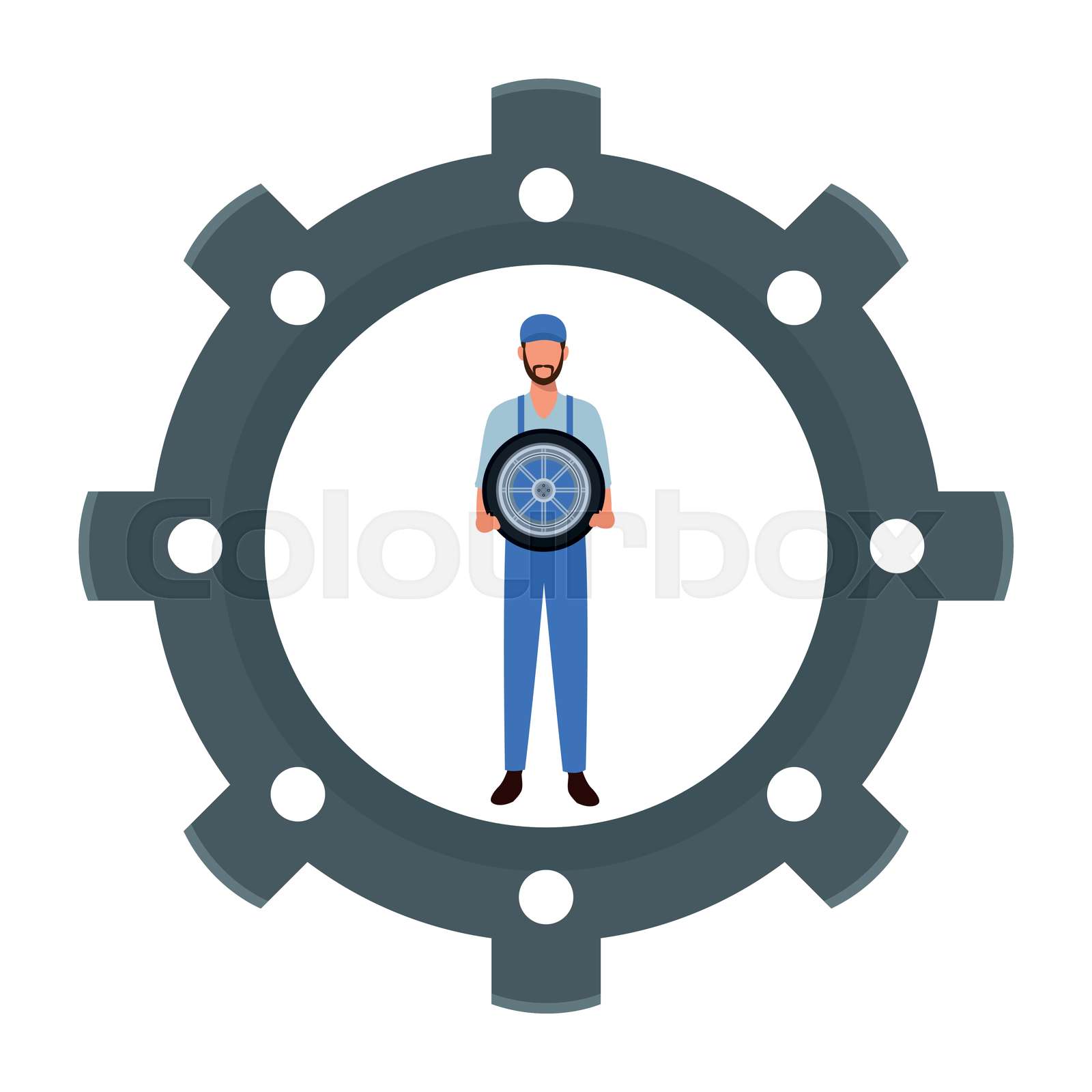industry manufacturing cartoon | Stock vector | Colourbox