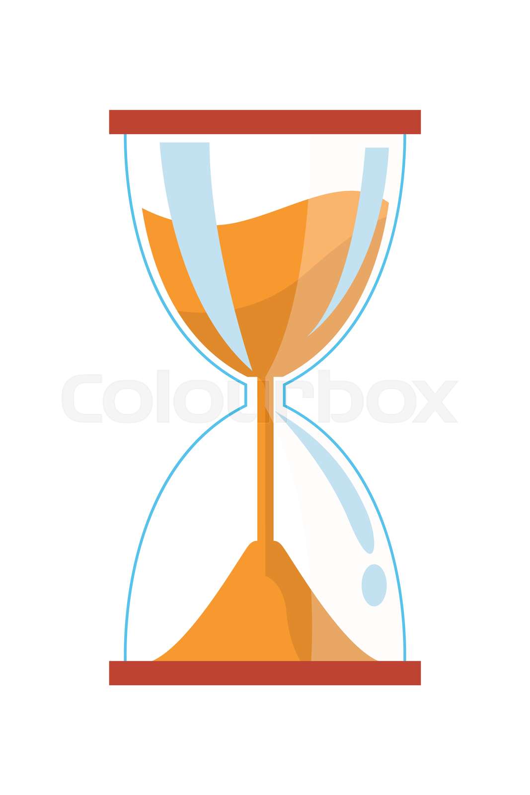 sand clock cartoon | Stock vector | Colourbox