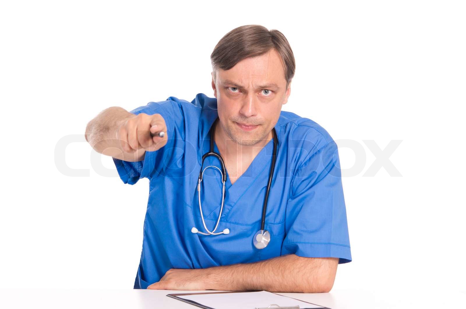 nice doctor posing | Stock image | Colourbox
