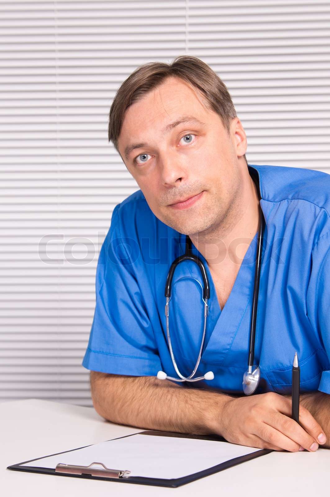 nice doctor sitting | Stock image | Colourbox