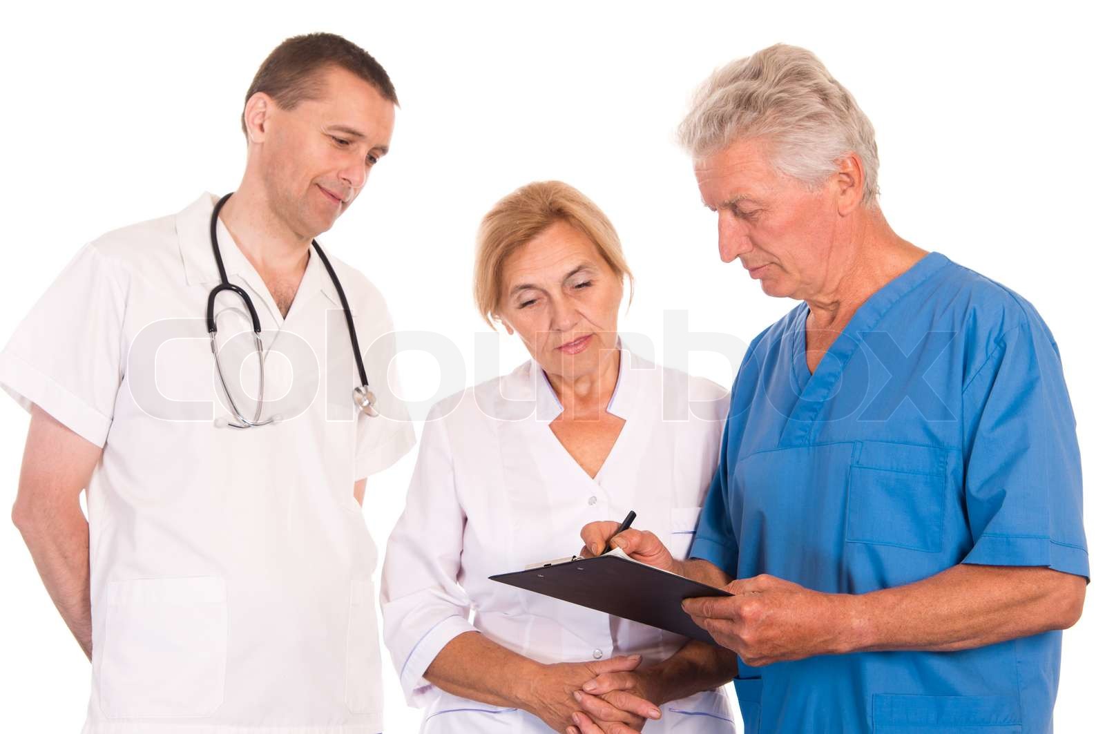 three doctors portrait | Stock image | Colourbox