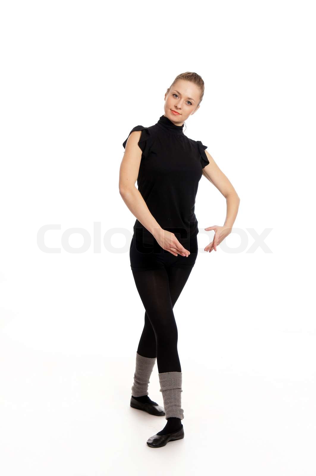 cute girl dancing | Stock image | Colourbox
