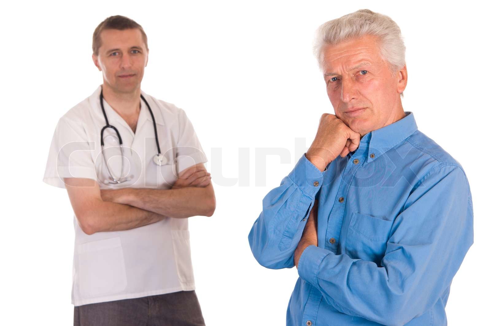 doctor and old patient | Stock image | Colourbox