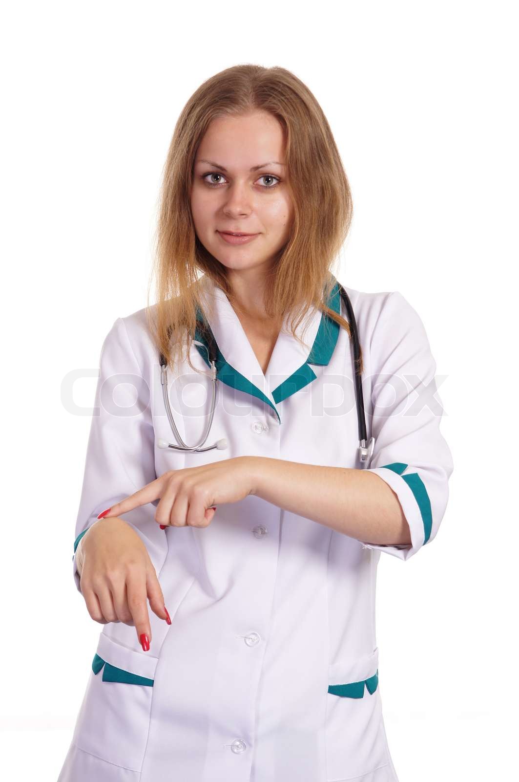 cute doctor portrait | Stock image | Colourbox