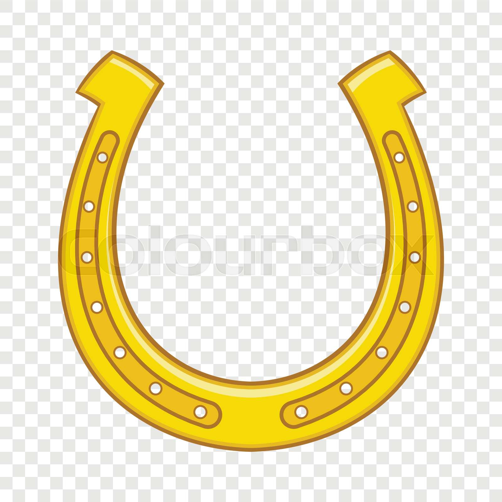 Horseshoe icon, cartoon style | Stock vector | Colourbox