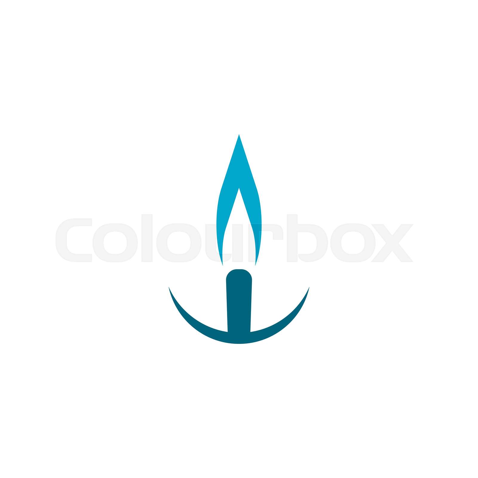 butane gas fire logo icon design element | Stock vector | Colourbox