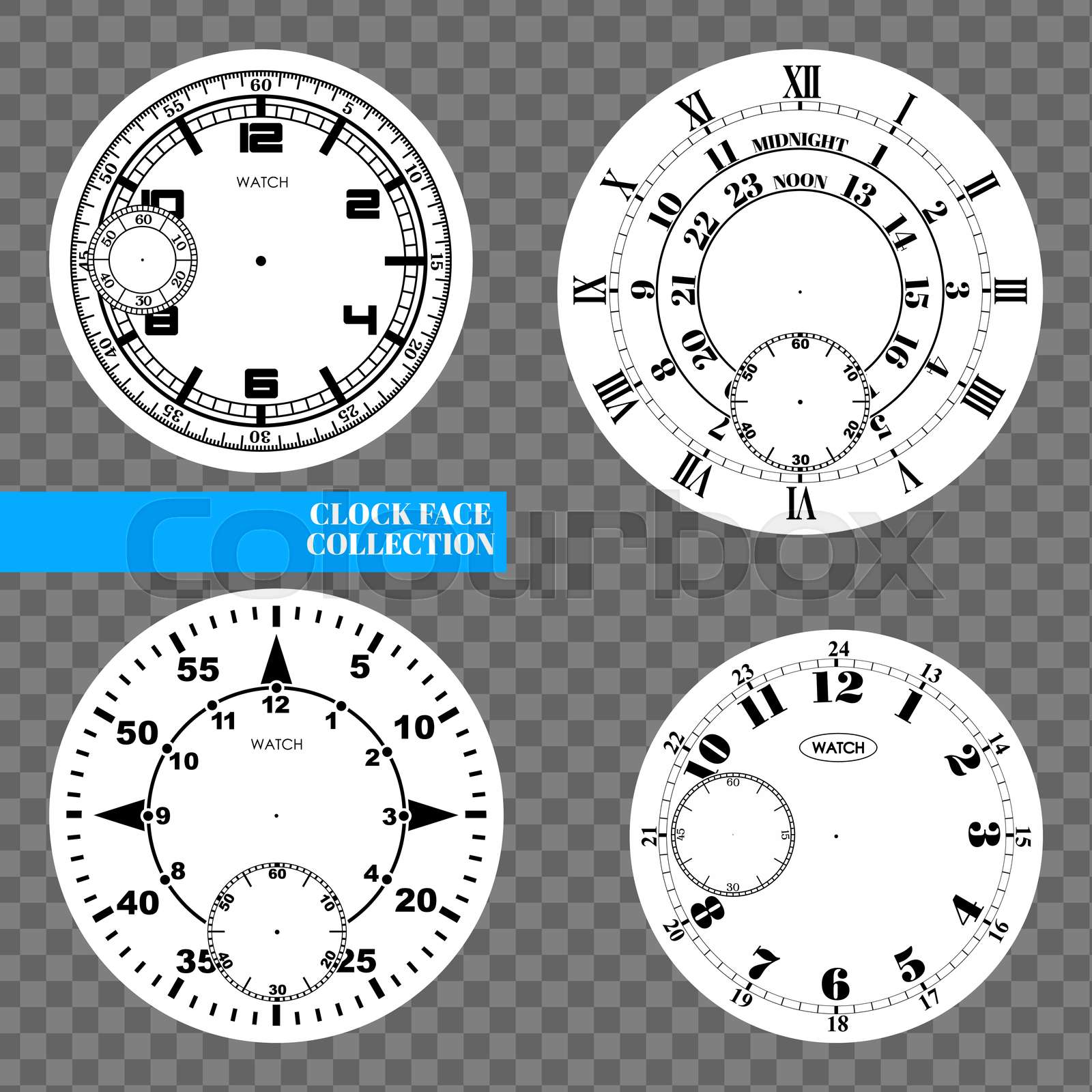 Clock Face Vector