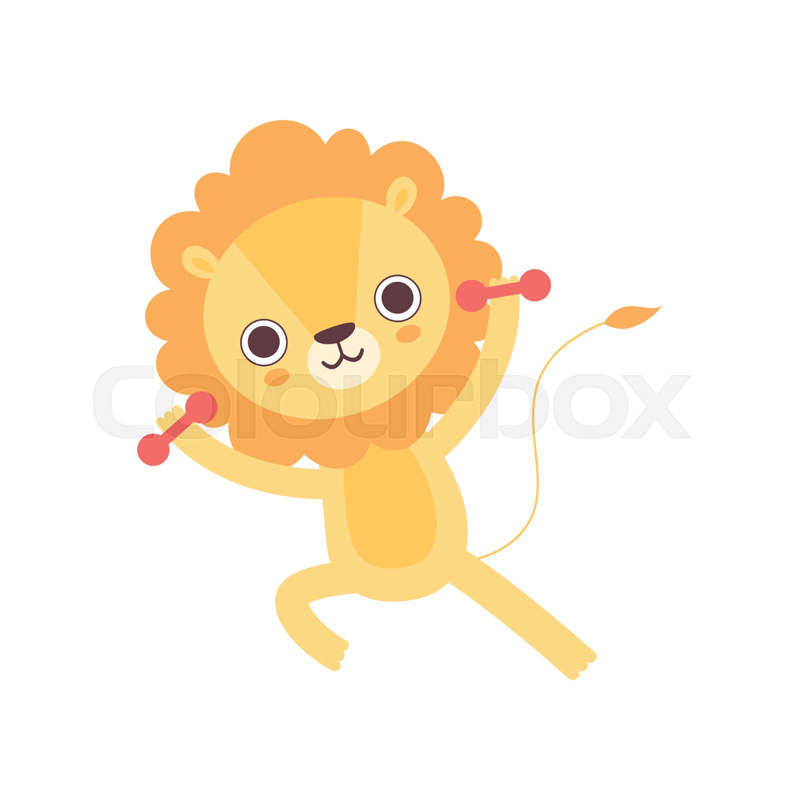 león, signo, cola | Vector de archivo | Colourbox