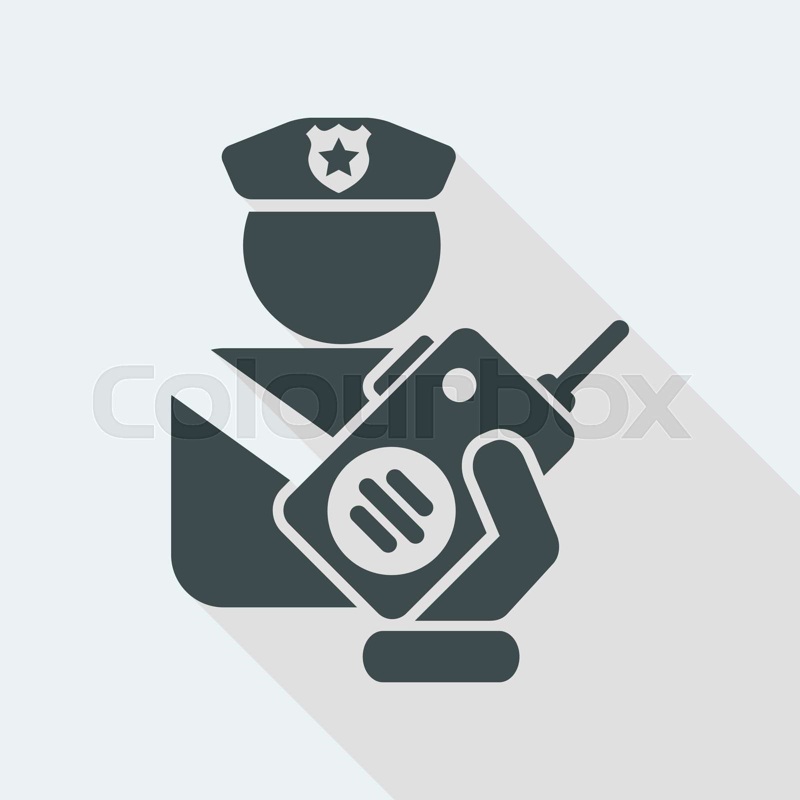 Policeman radio | Stock vector | Colourbox