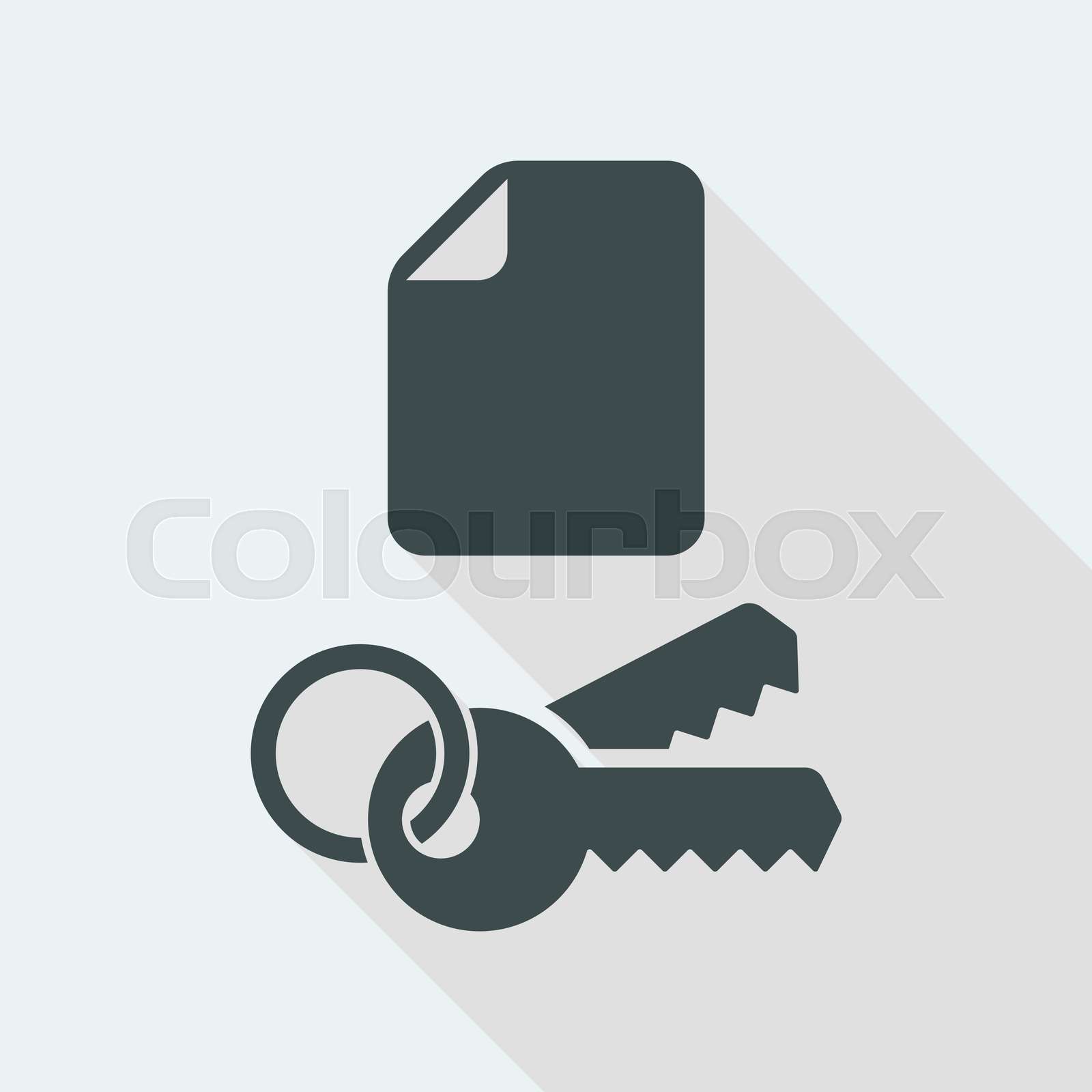 Private file - Flat minimal icon | Stock vector | Colourbox