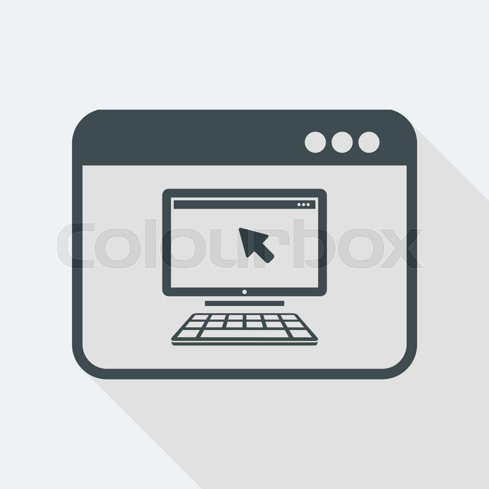 Pc remote control application - Vector flat minimal icon | Stock vector ...