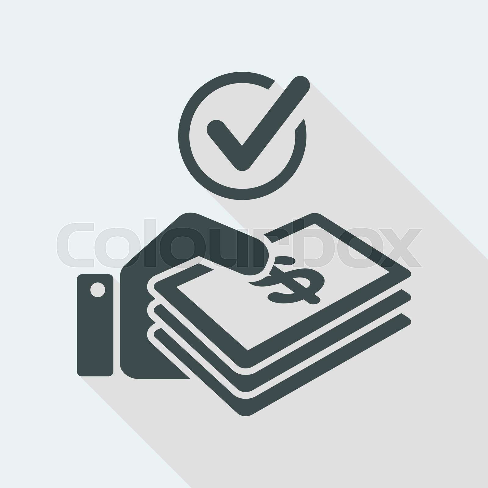 Check cash payment - Dollars | Stock vector | Colourbox