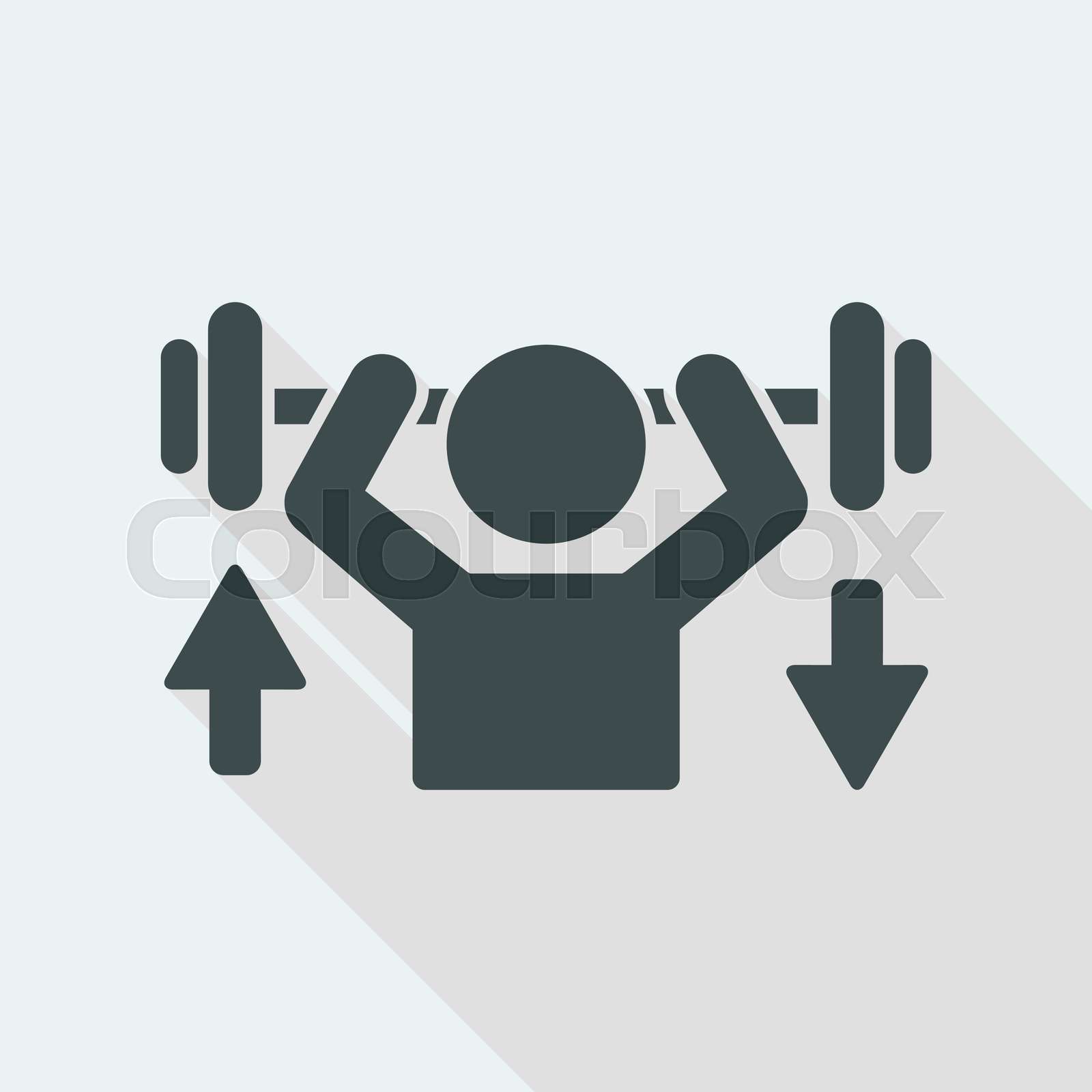 Gym training guide - Vector web icon | Stock vector | Colourbox