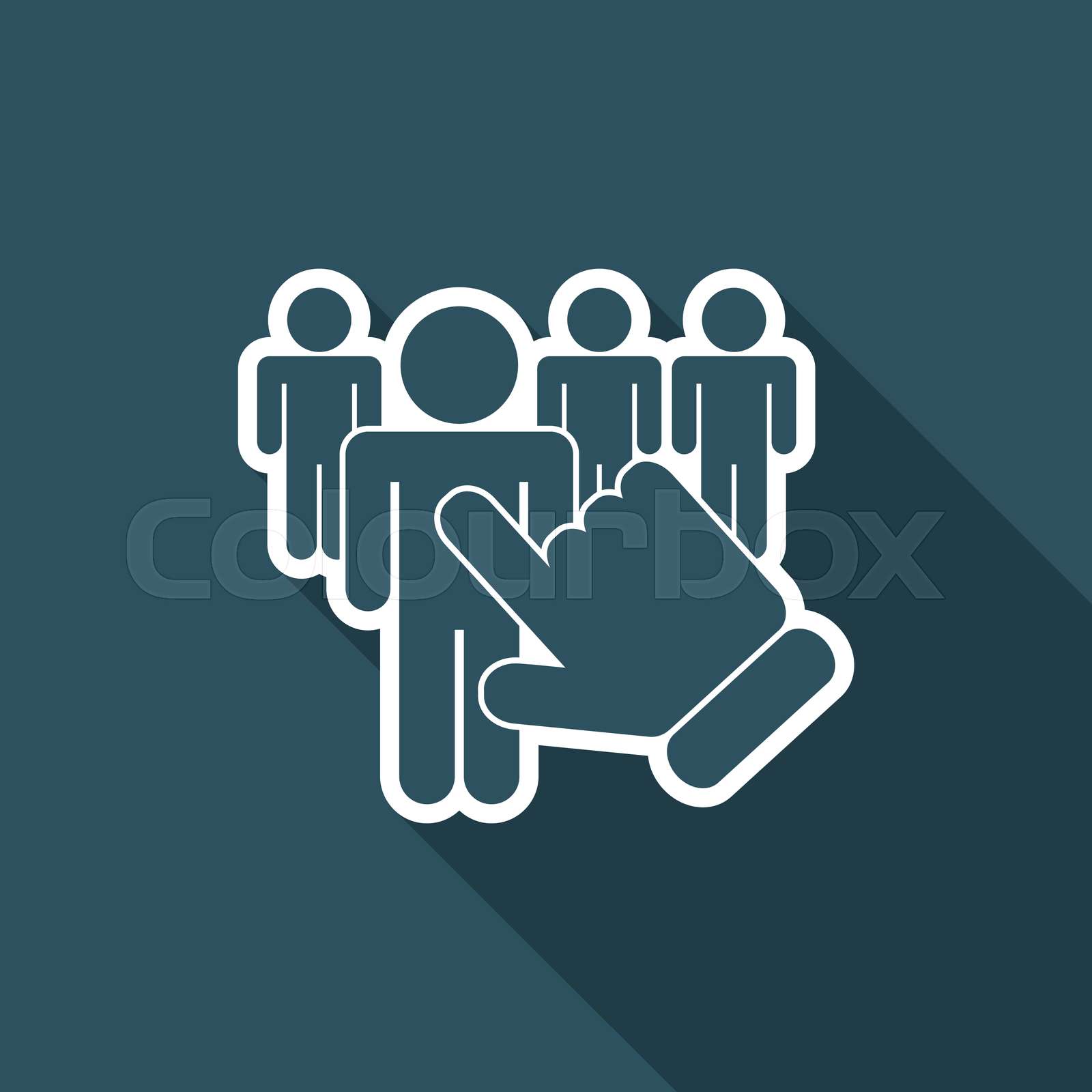 People selection icon | Stock vector | Colourbox