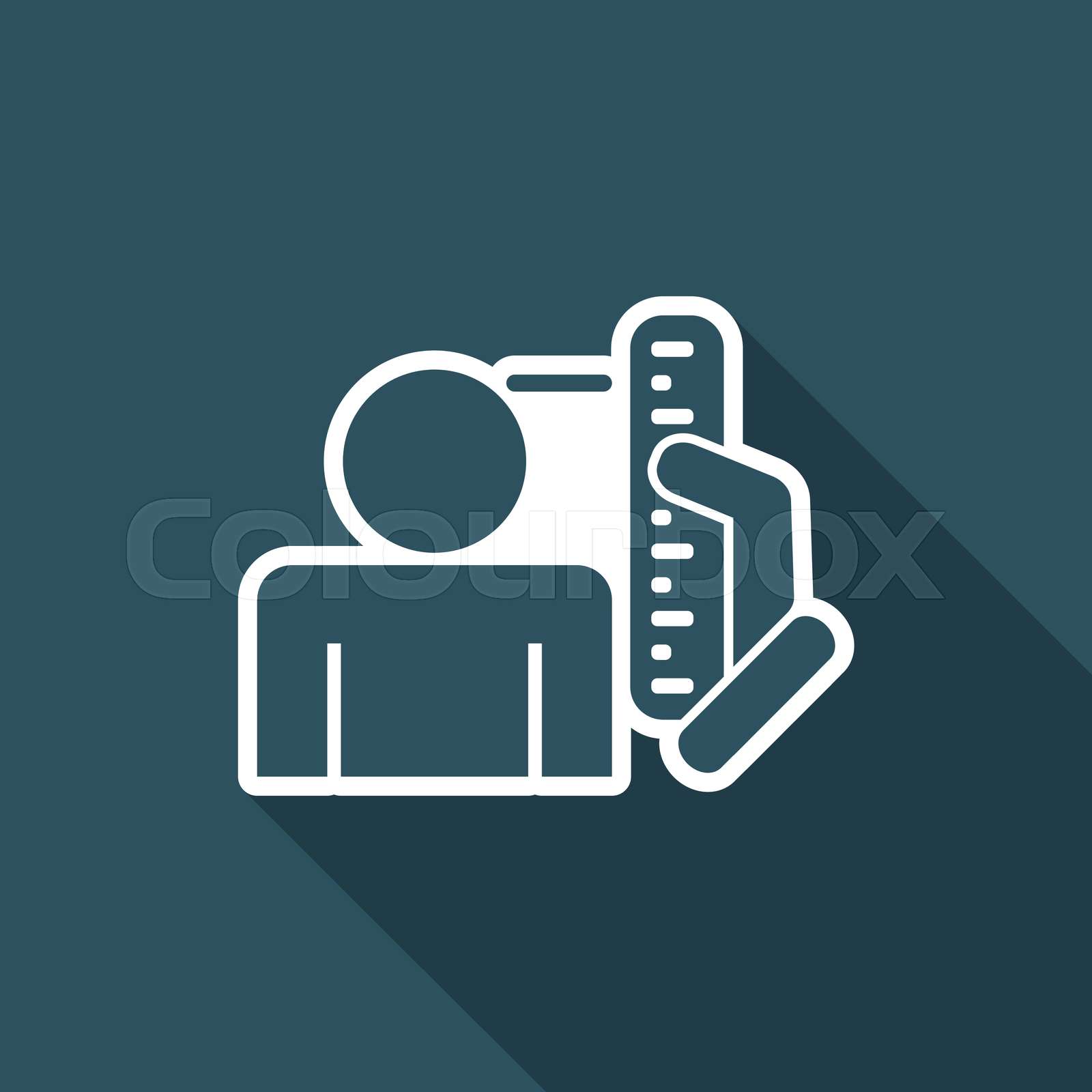 Measure height of person | Stock vector | Colourbox