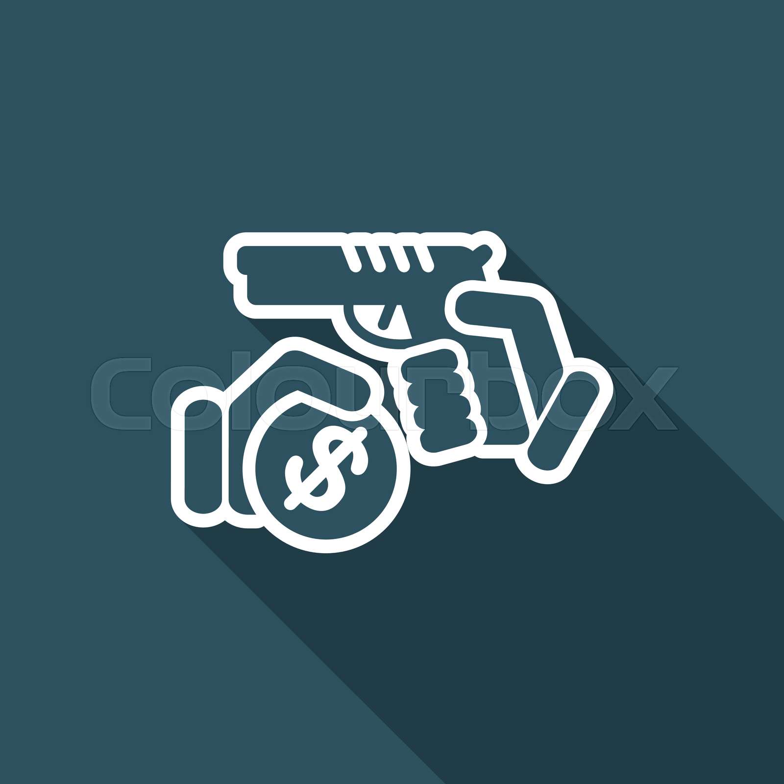 Armed robbery | Stock vector | Colourbox