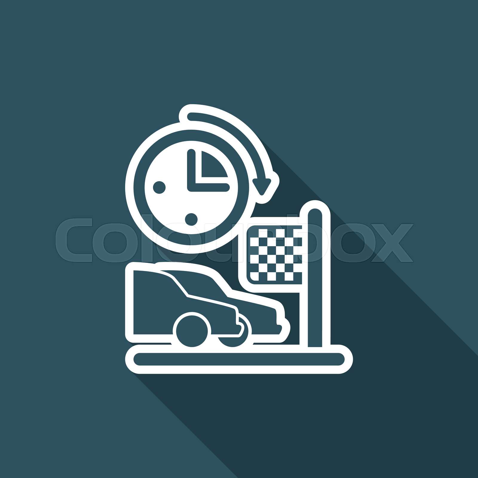 Car race icon | Stock vector | Colourbox