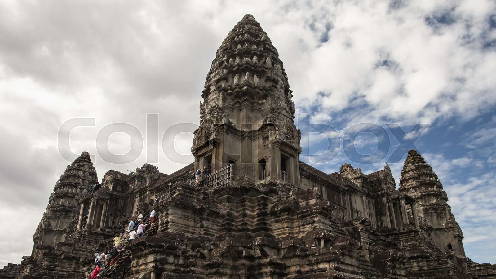 Central Temple Angkor Wat Timelapse 4K | Stock video | Colourbox