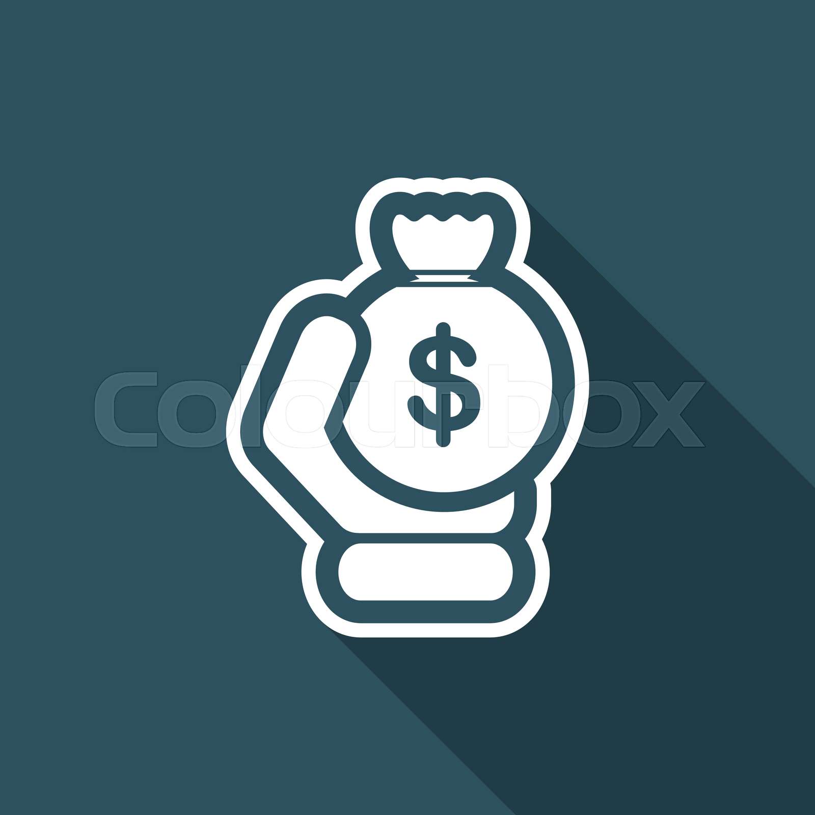 Money sac icon | Stock vector | Colourbox