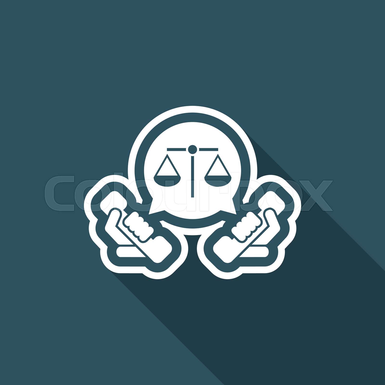 Legal assistance icon | Stock vector | Colourbox