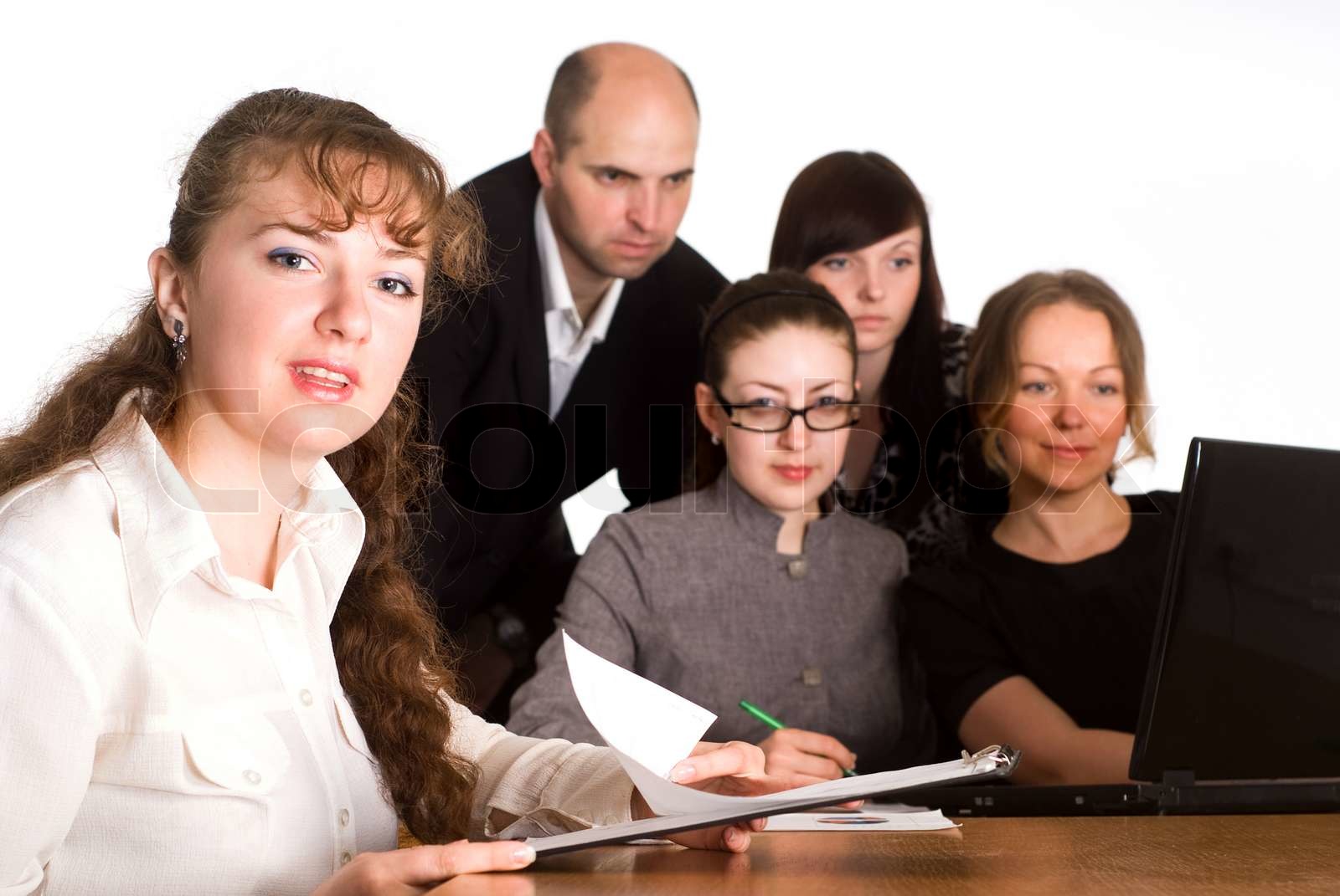 working crew portrait | Stock image | Colourbox
