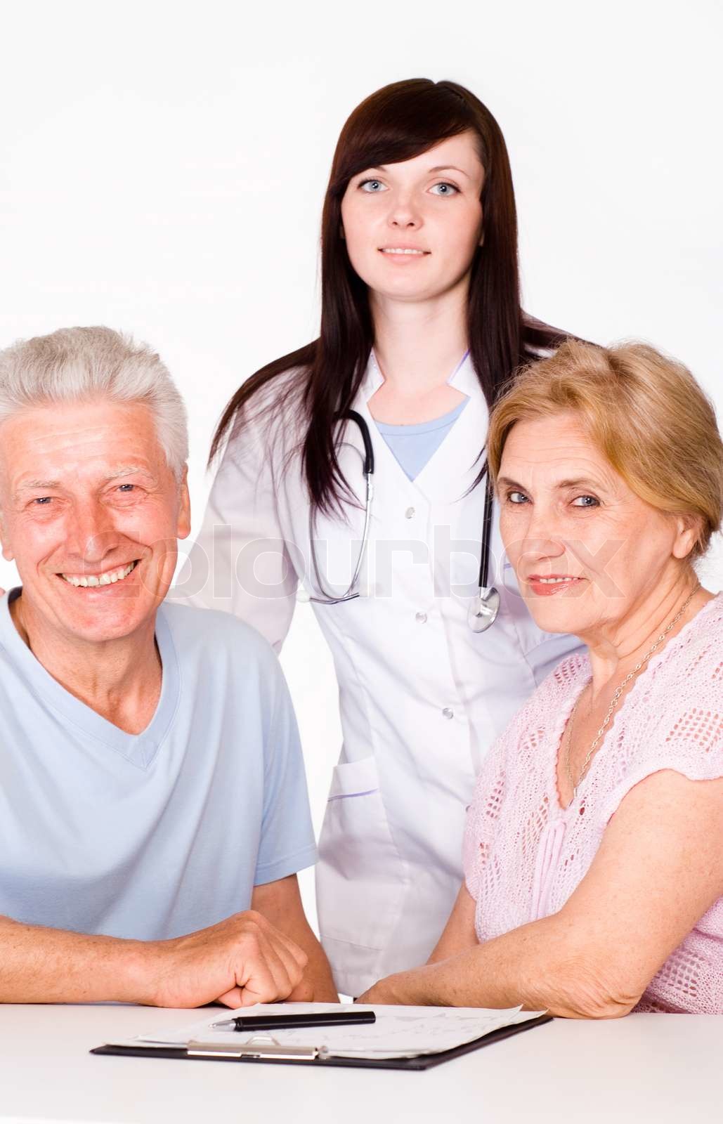 Arzt mit Patienten | Stock Bild | Colourbox