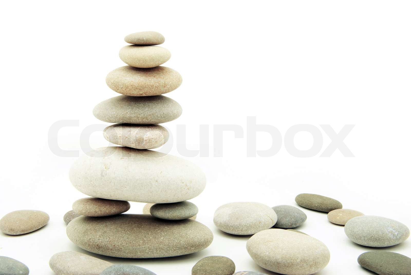 Stack of balanced stones | Stock image | Colourbox