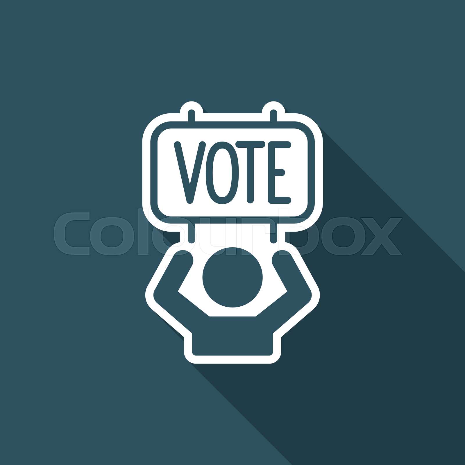 Electoral supporters - Vector web icon | Stock vector | Colourbox