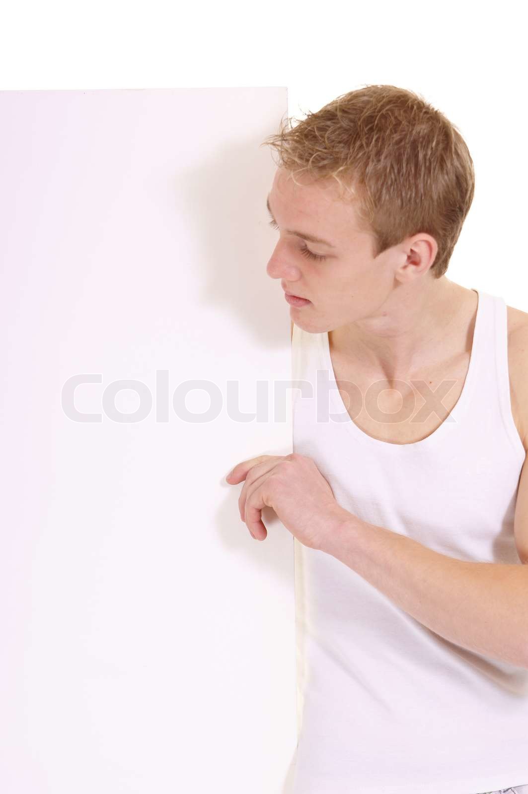 guy with board | Stock image | Colourbox