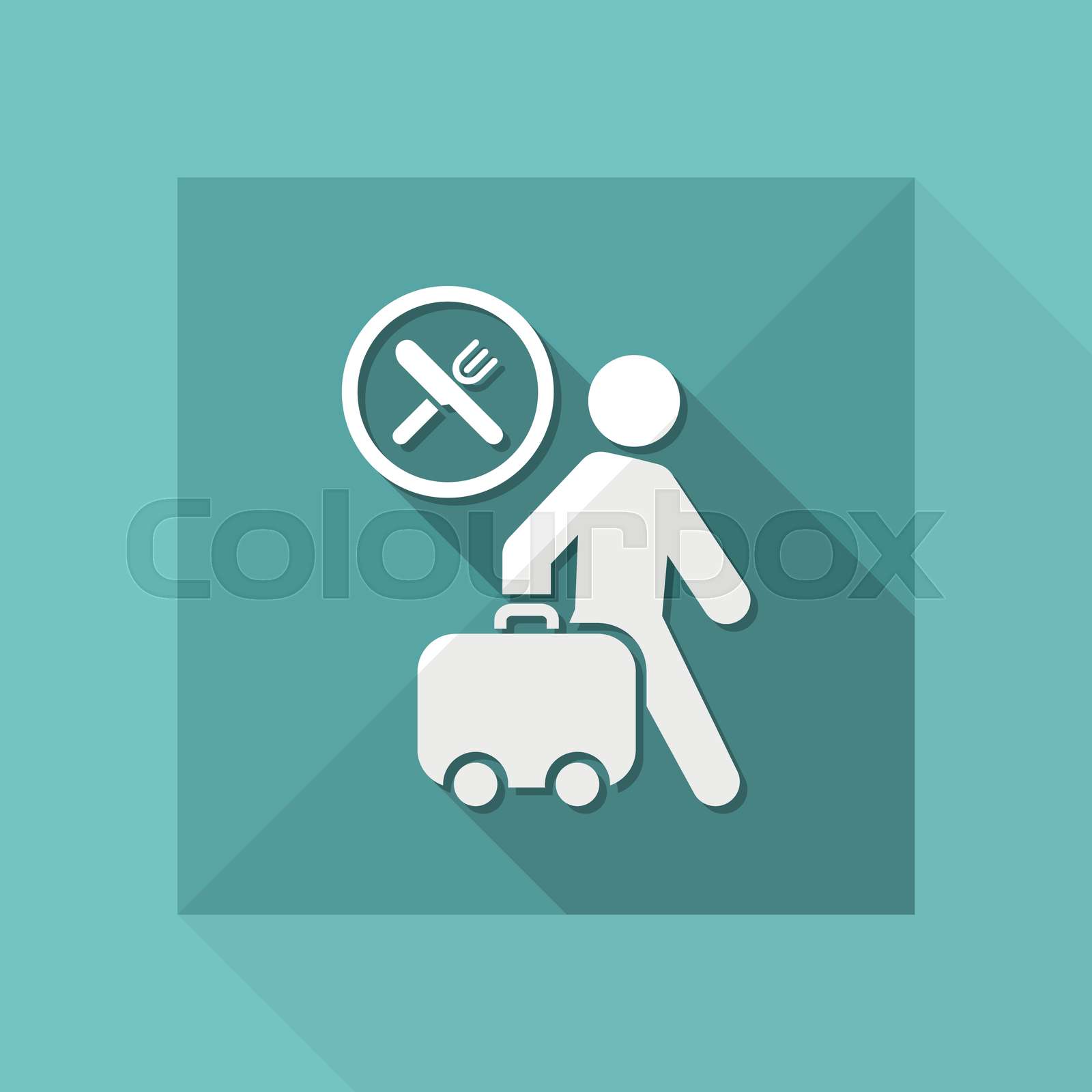 Vector illustration of single isolated travel food icon | Stock vector ...