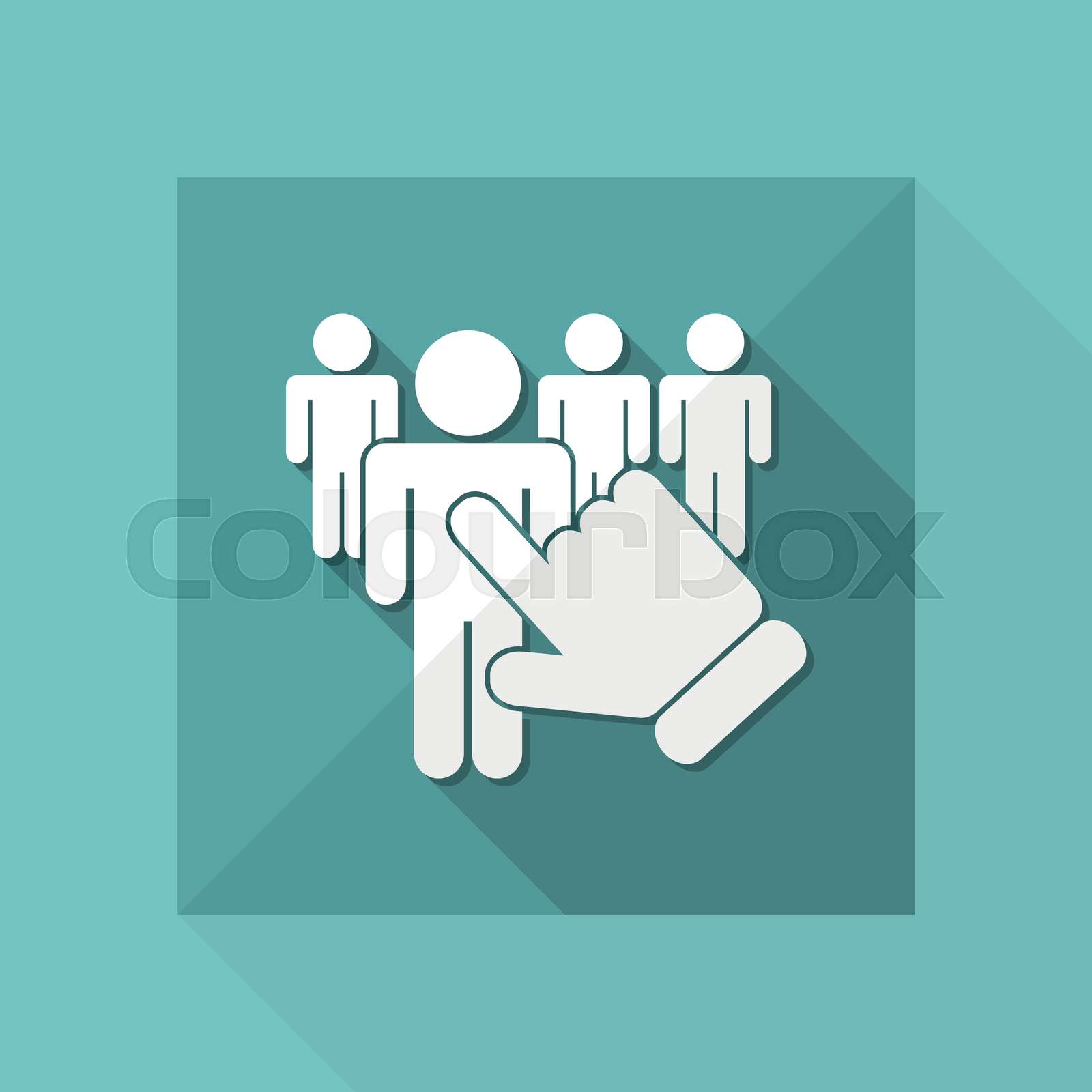 People selection icon | Stock vector | Colourbox