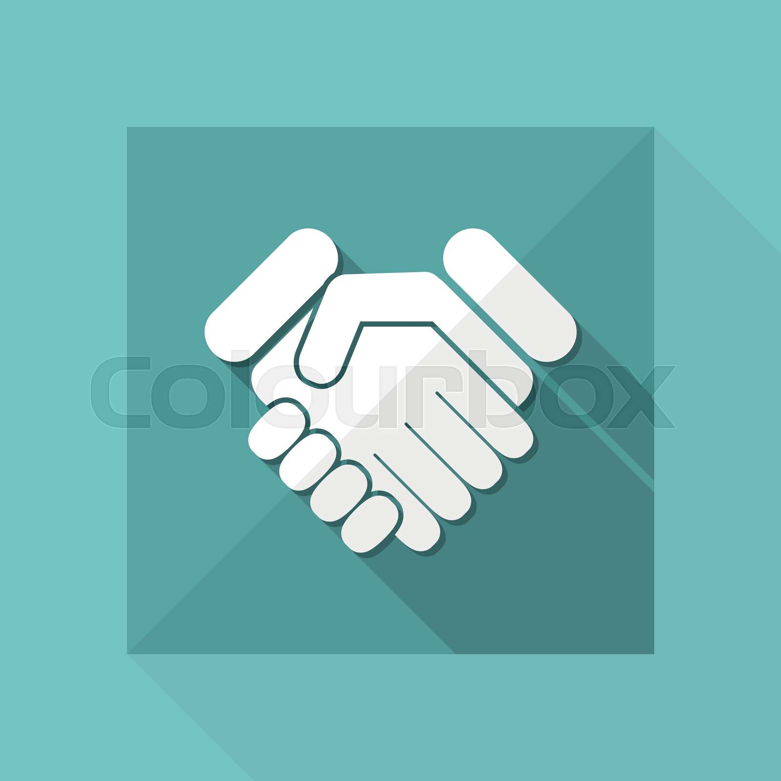 Handshake icon | Stock vector | Colourbox