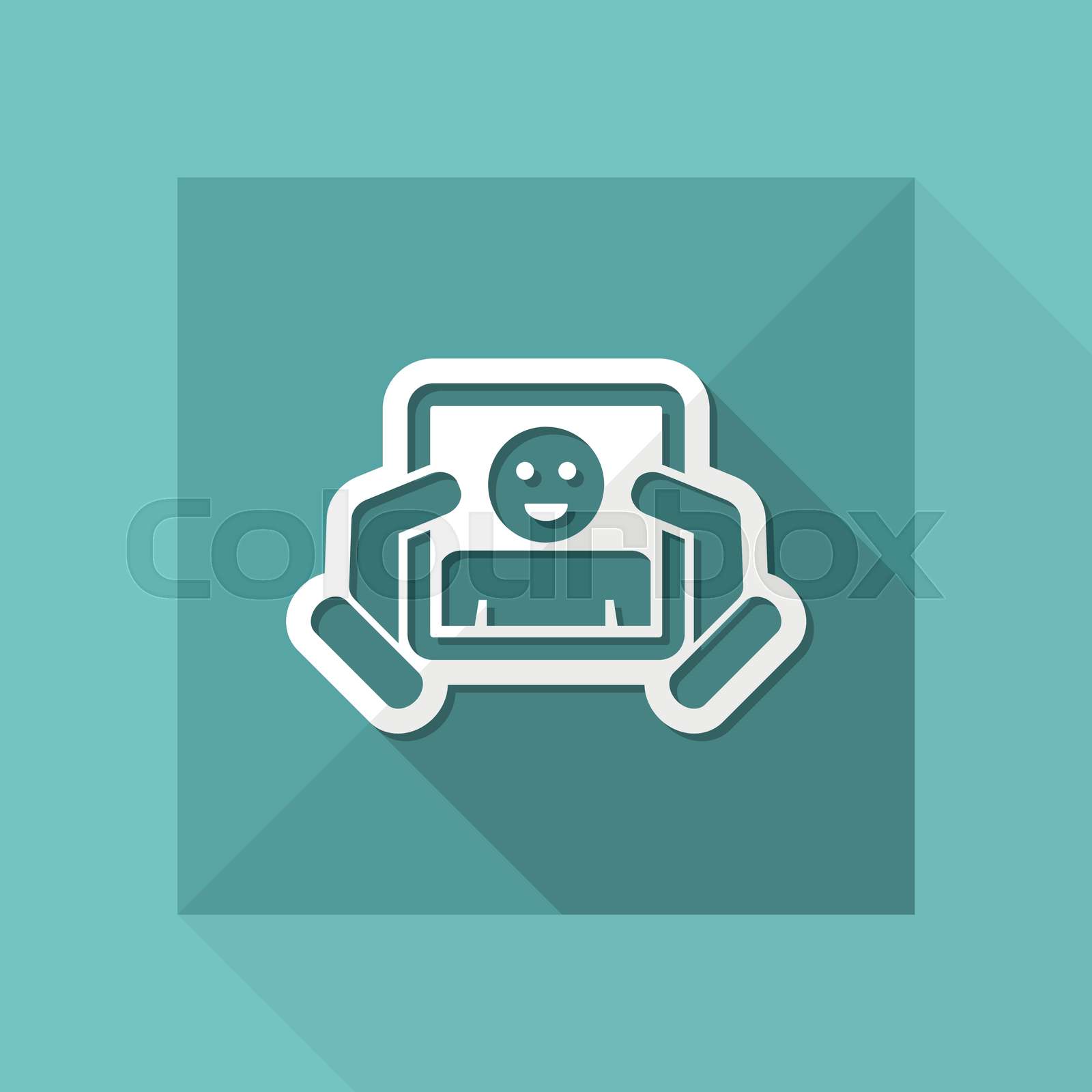 Look in the mirror icon | Stock vector | Colourbox