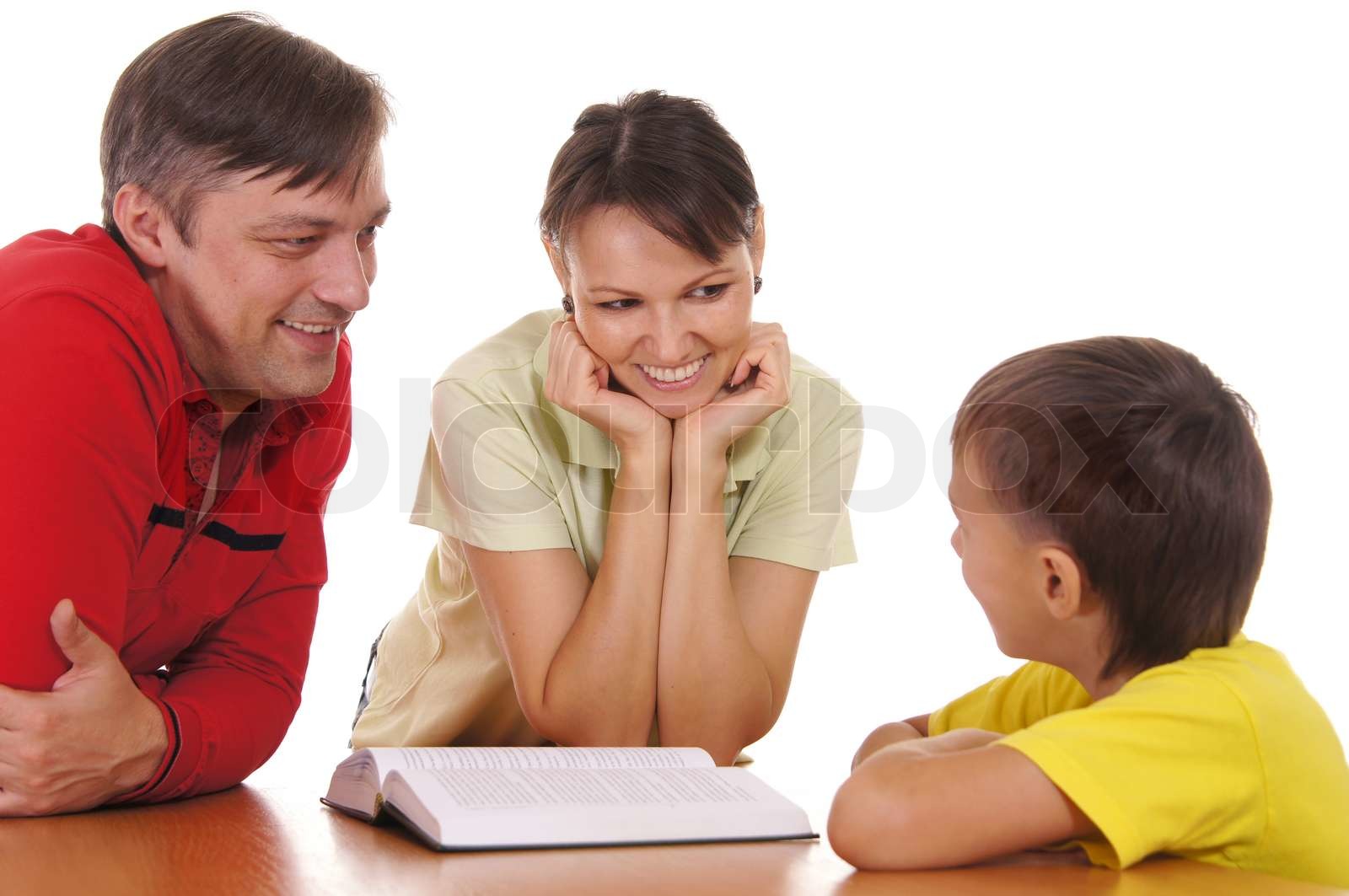 happy family reading | Stock image | Colourbox