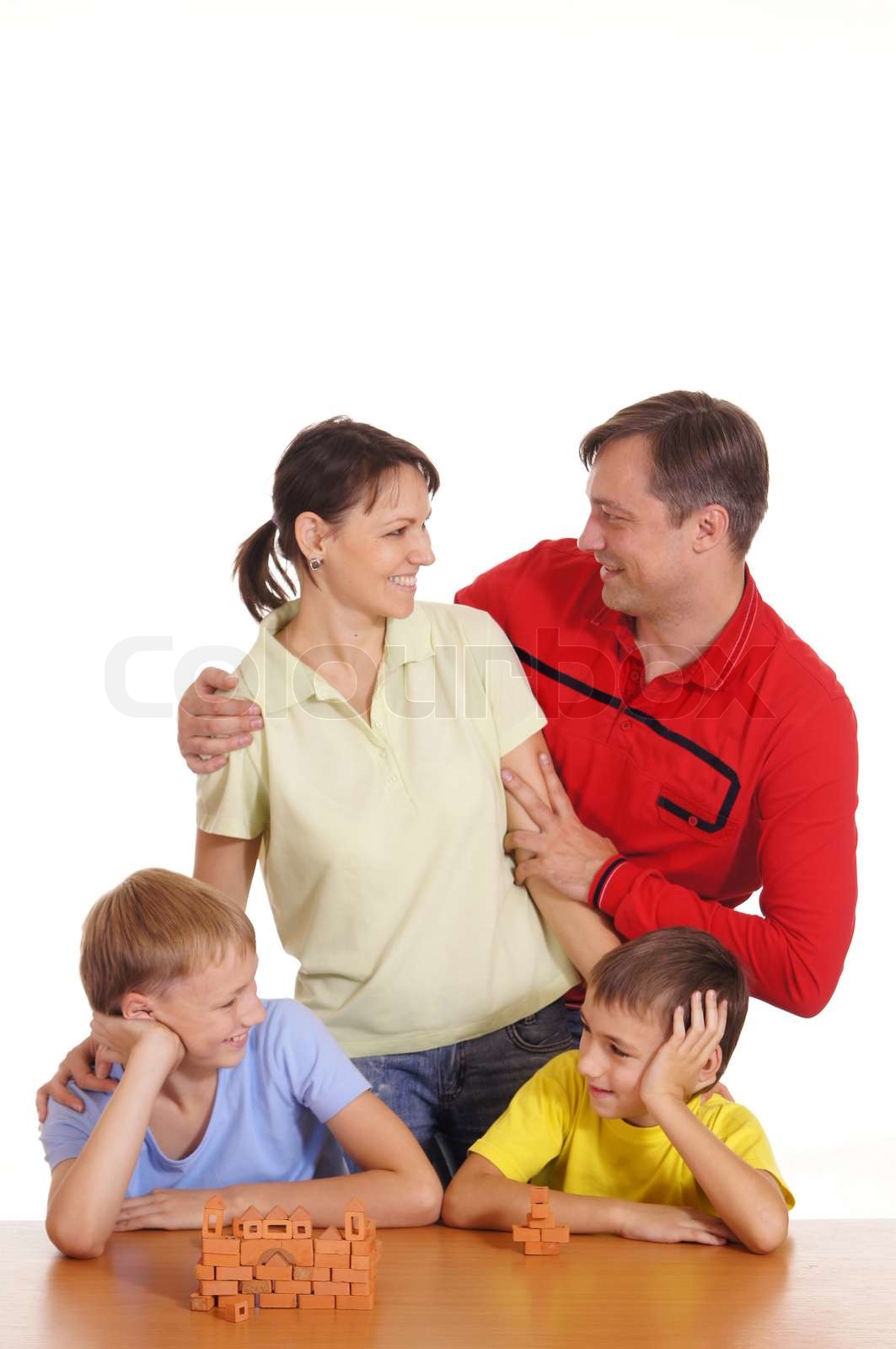parents and kids playing | Stock image | Colourbox