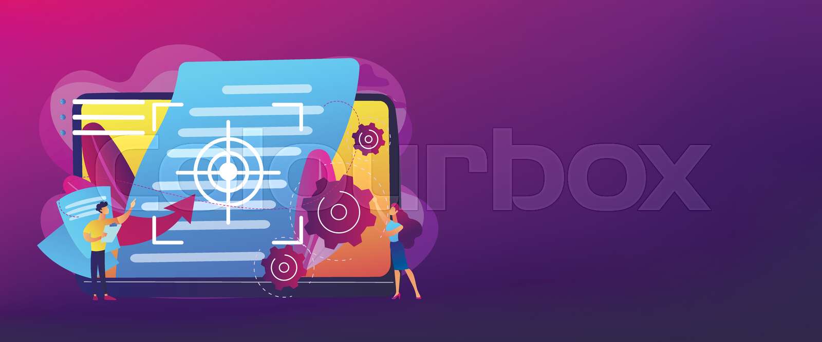 Vision and scope document concept banner header. | Stock vector | Colourbox