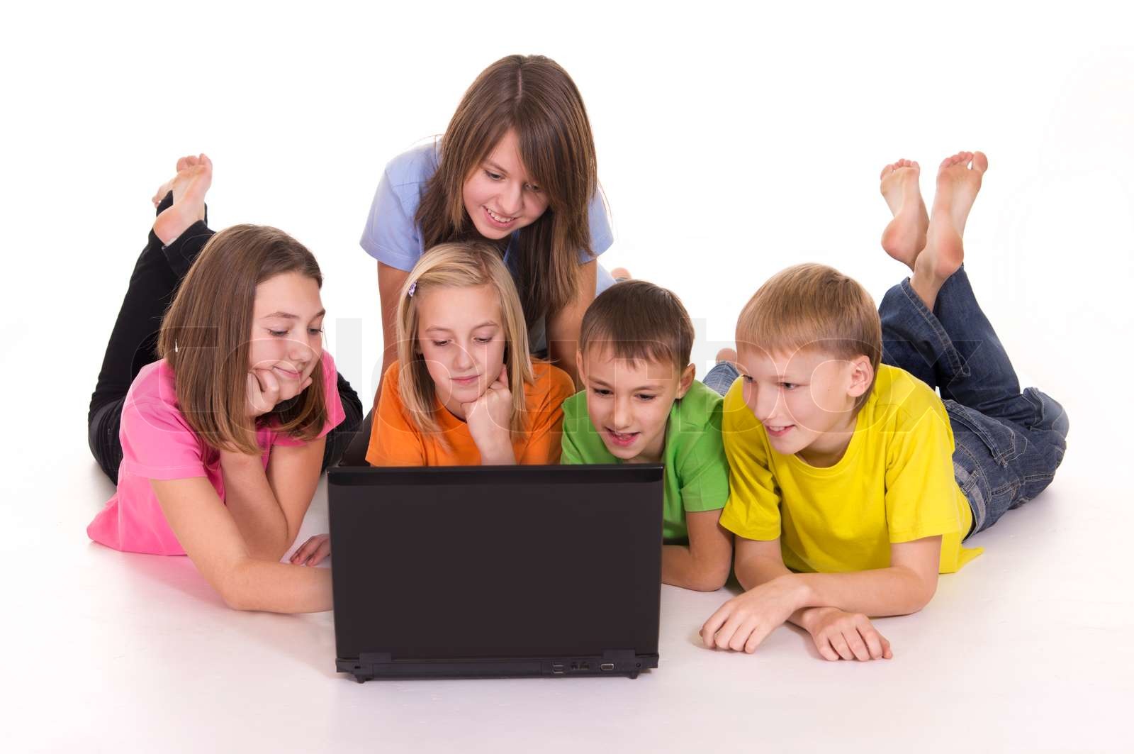 Kinder mit Computer | Stock Bild | Colourbox