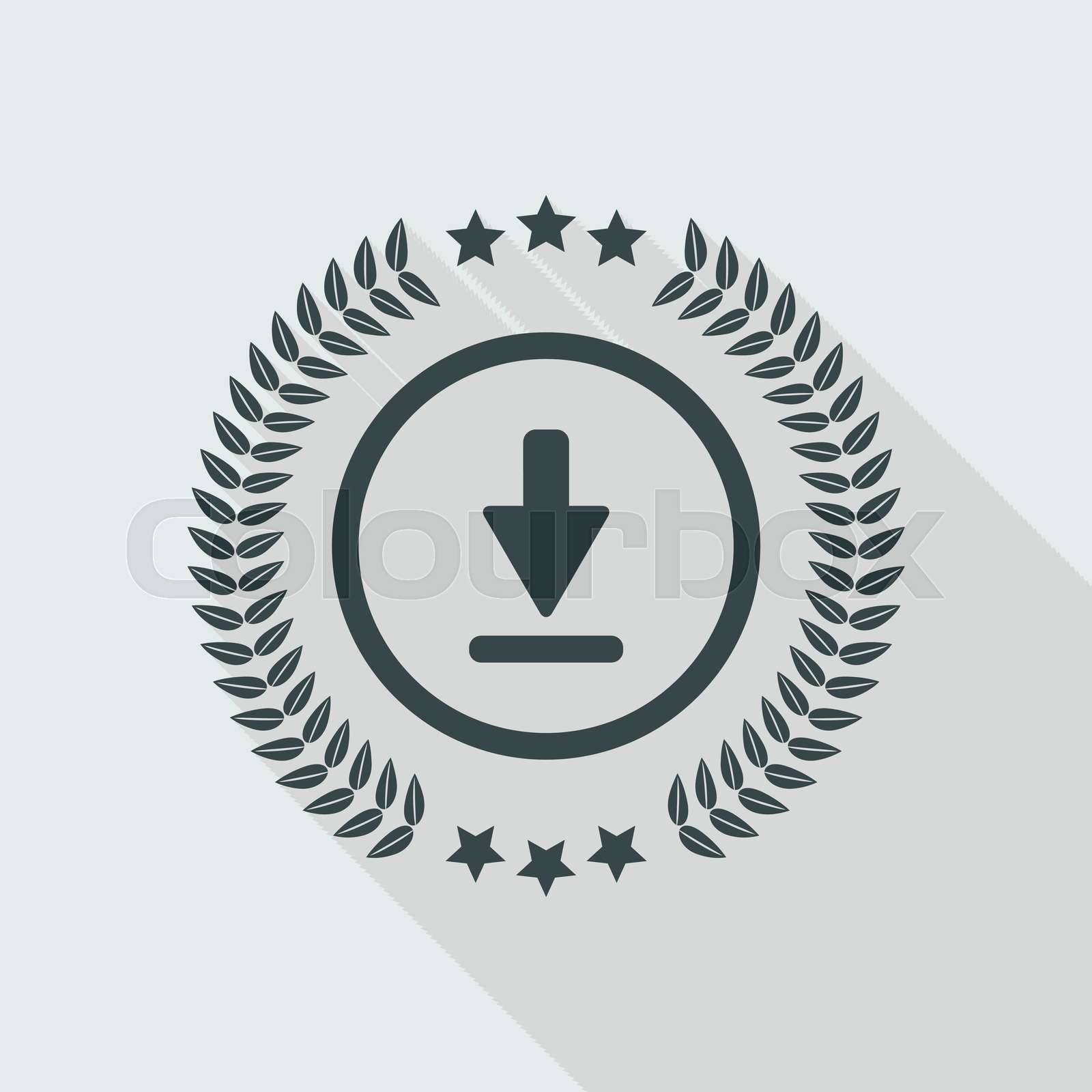 Premium download flat icon | Stock vector | Colourbox