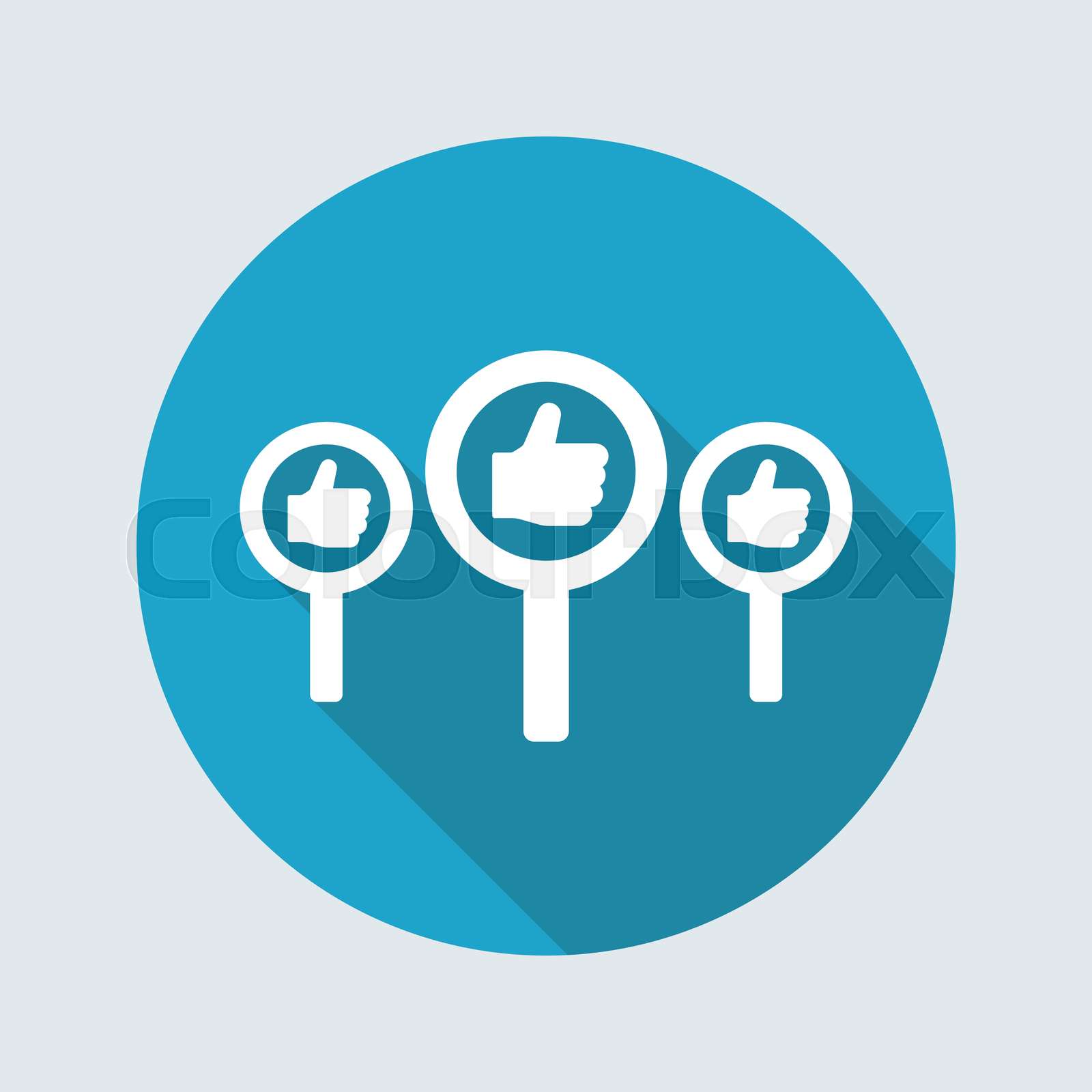 Thumbs up voting icon | Stock vector | Colourbox