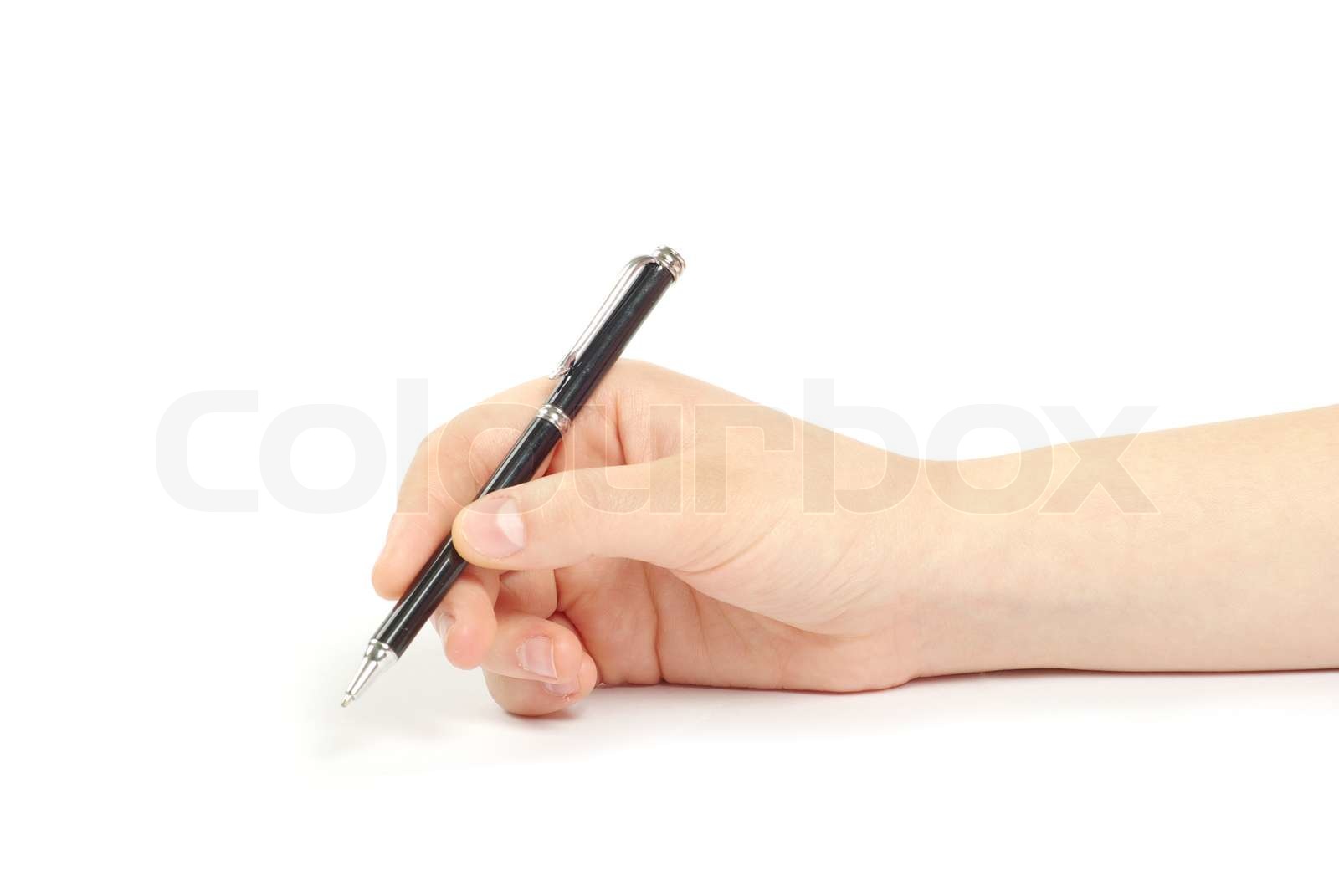 Stift in der Hand | Stock Bild | Colourbox