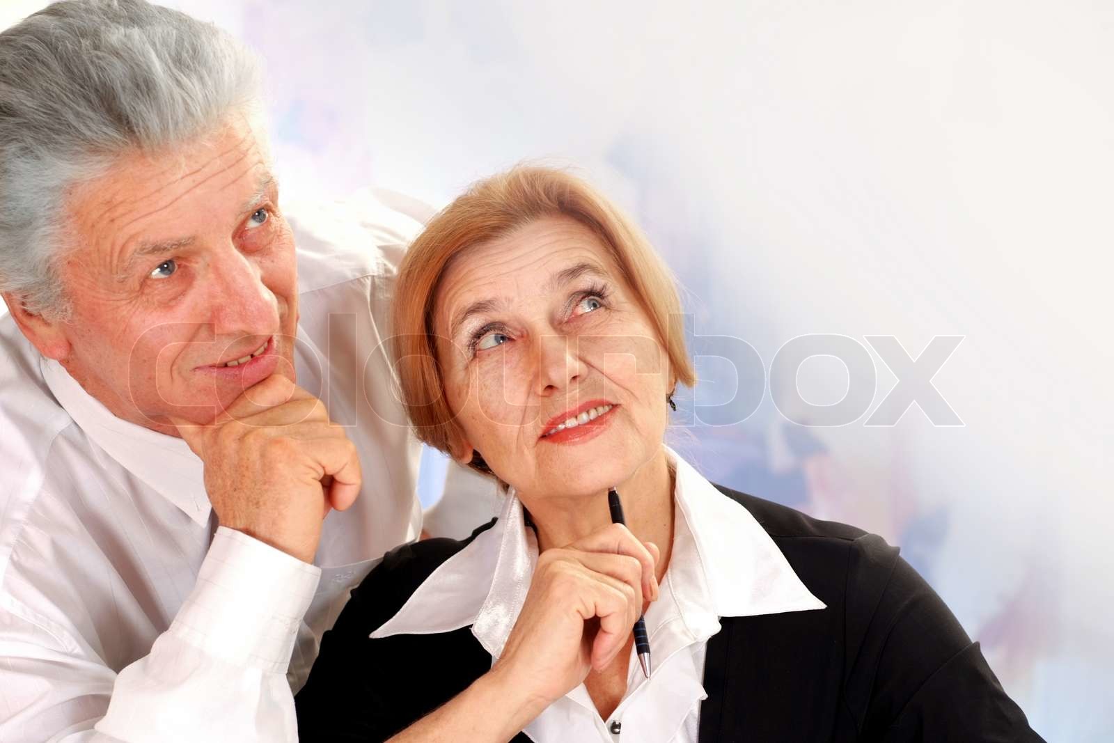 old workers portrait | Stock image | Colourbox
