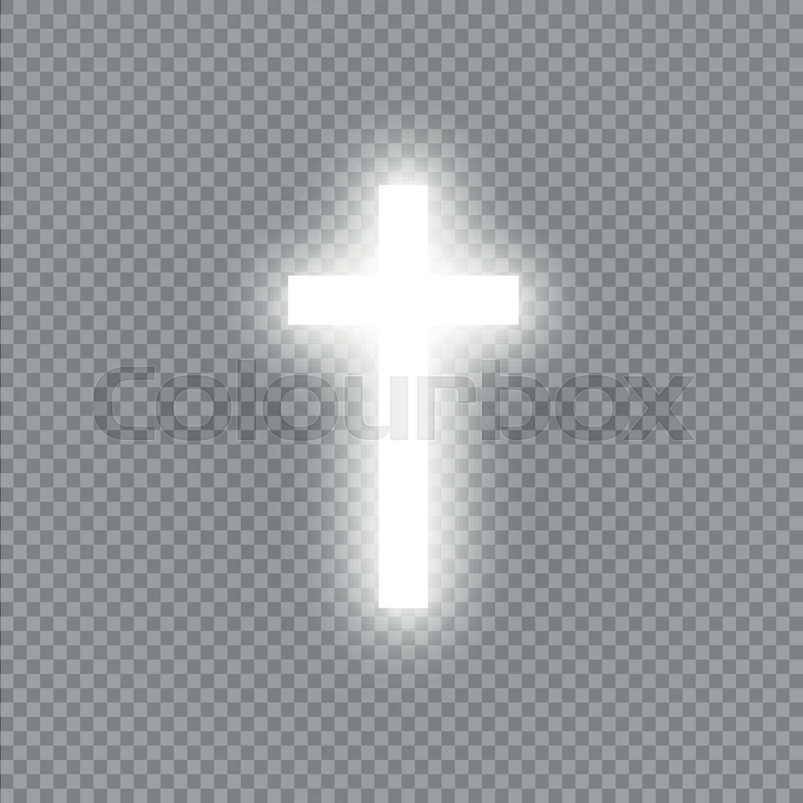 Transparent Christian Cross