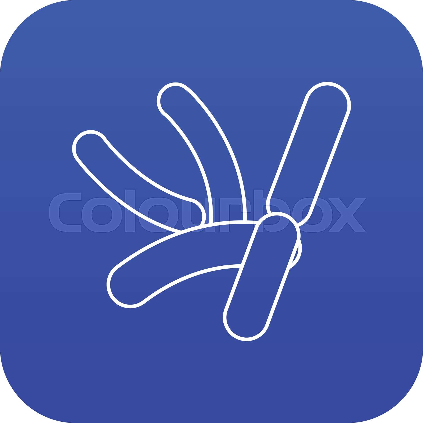 Bacilli icon blue vector | Stock vector | Colourbox