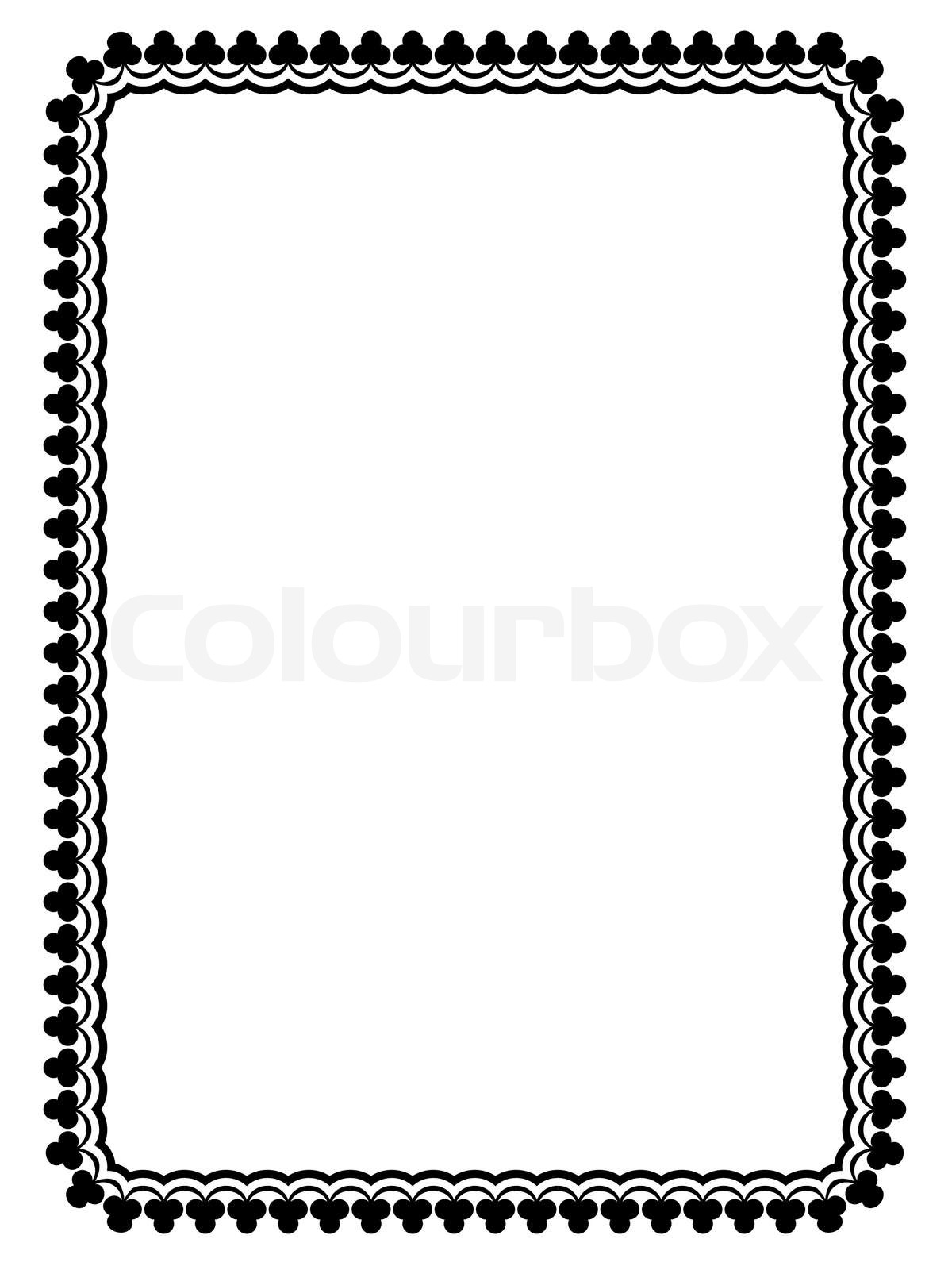 simple black ornamental decorative frame | Stock vector | Colourbox