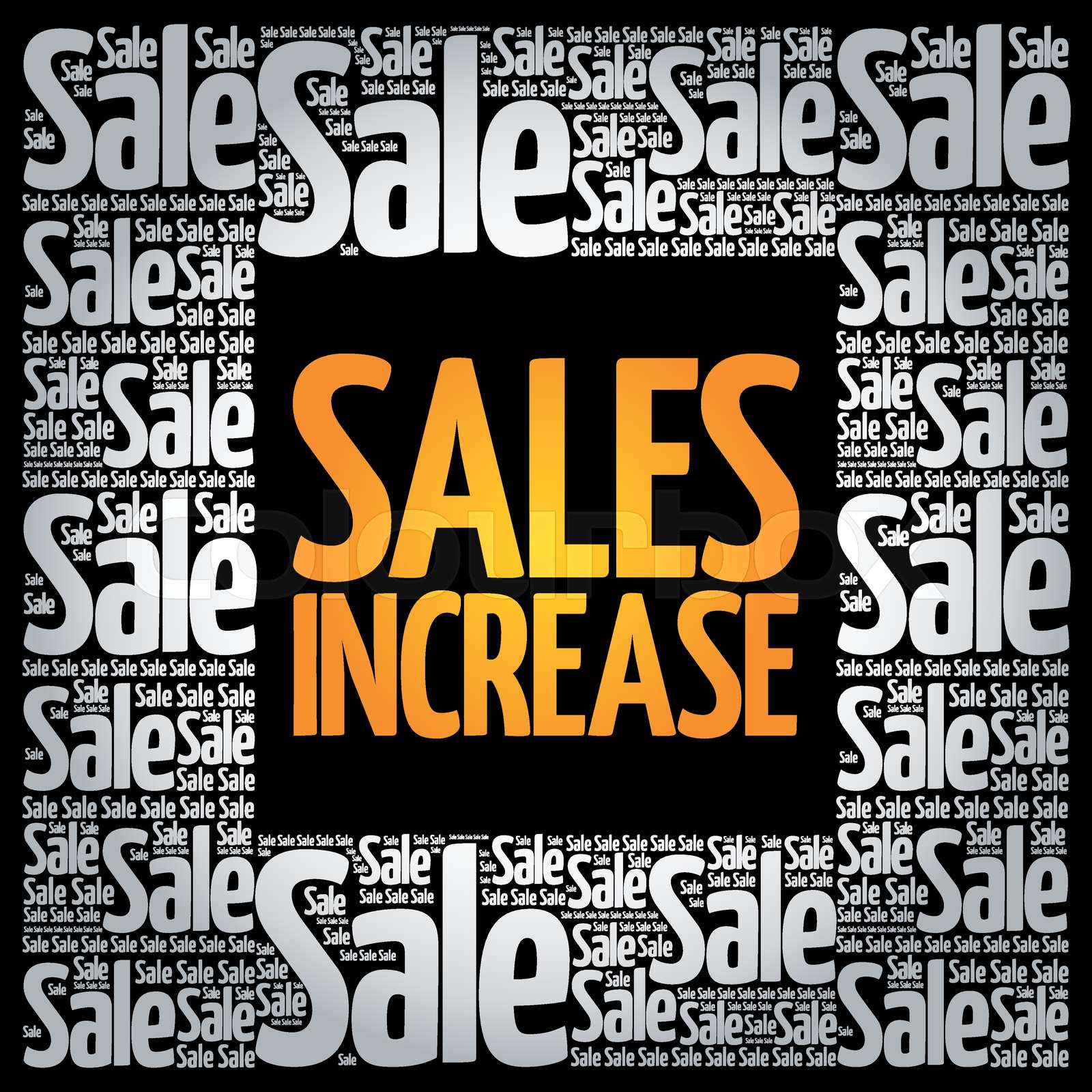 Sales Increase word cloud collage | Stock vector | Colourbox