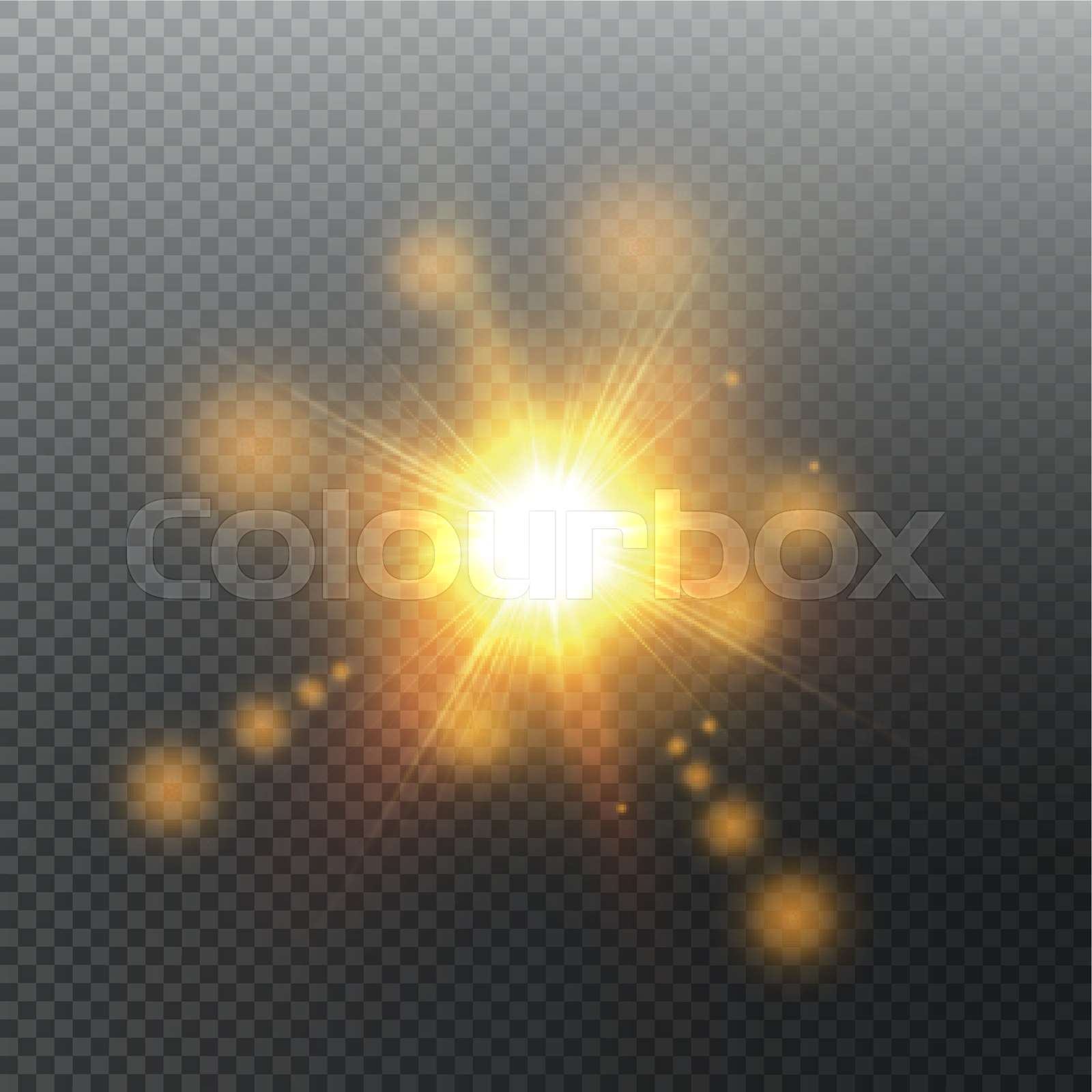 Vector transparent sunlight special lens flare light effect. Sun ...