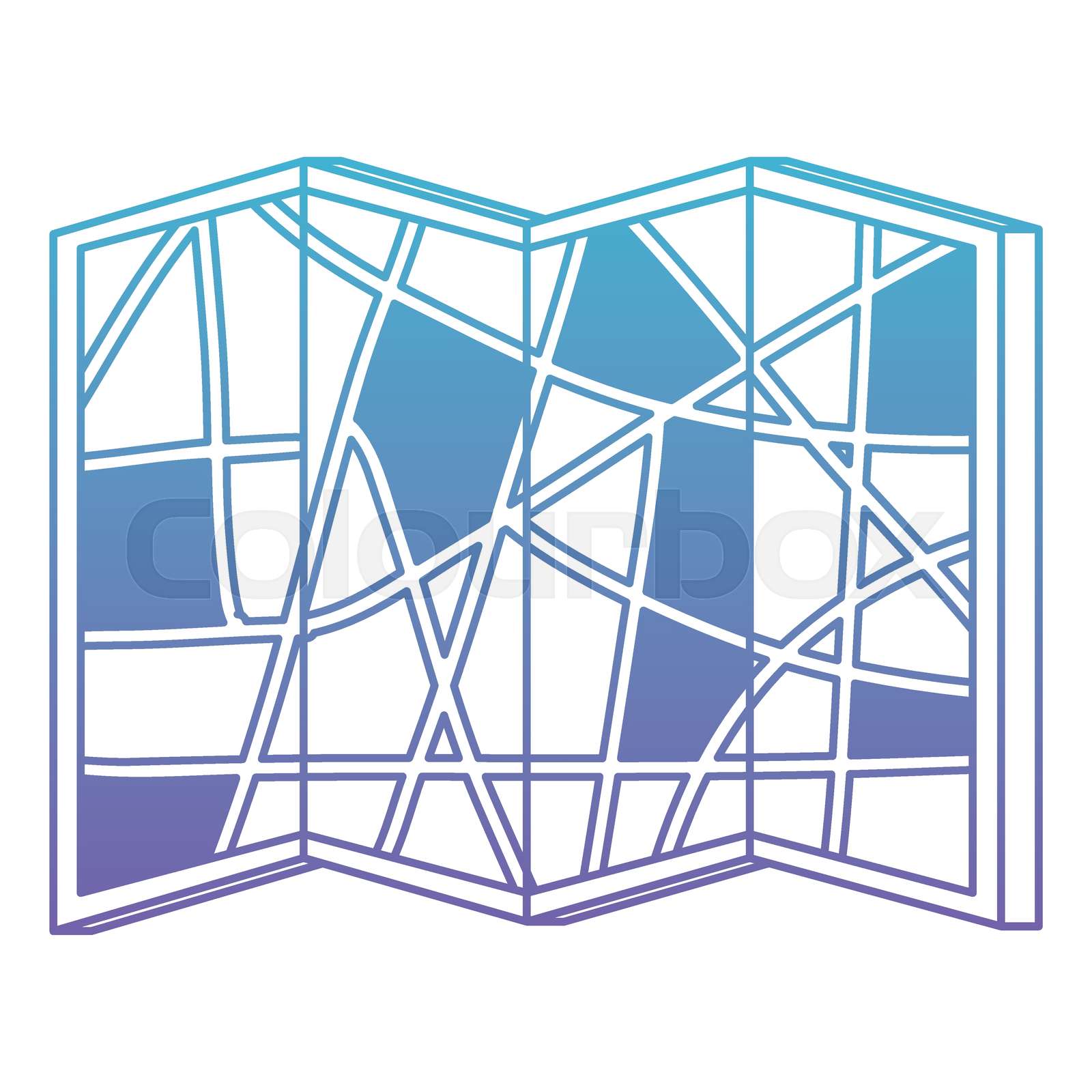 map guide paper icon | Stock vector | Colourbox